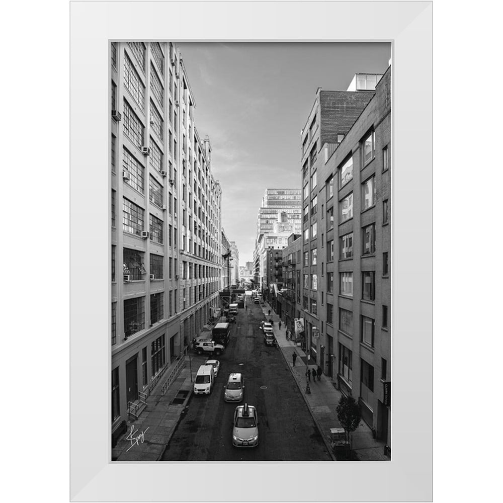Spivey, Justin 17x24 White Modern Wood Framed Museum Art Print Titled ...
