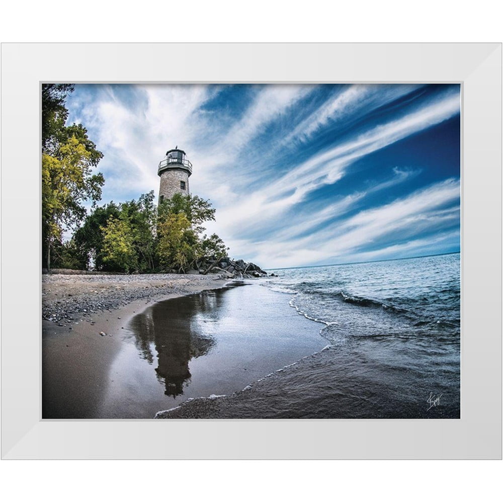 Spivey, Justin 31x26 White Modern Wood Framed Museum Art Print Titled ...