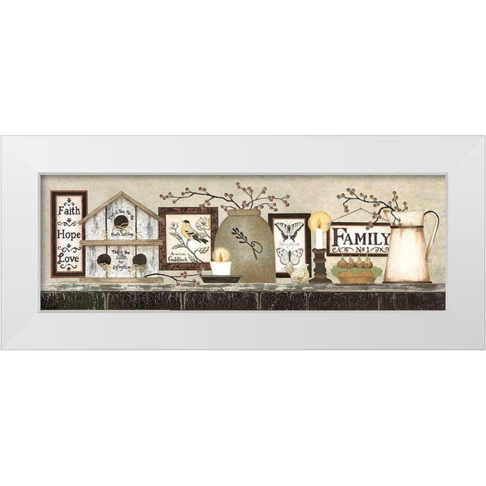 Spivey, Linda 14x7 White Modern Wood Framed Museum Art Print Titled ...