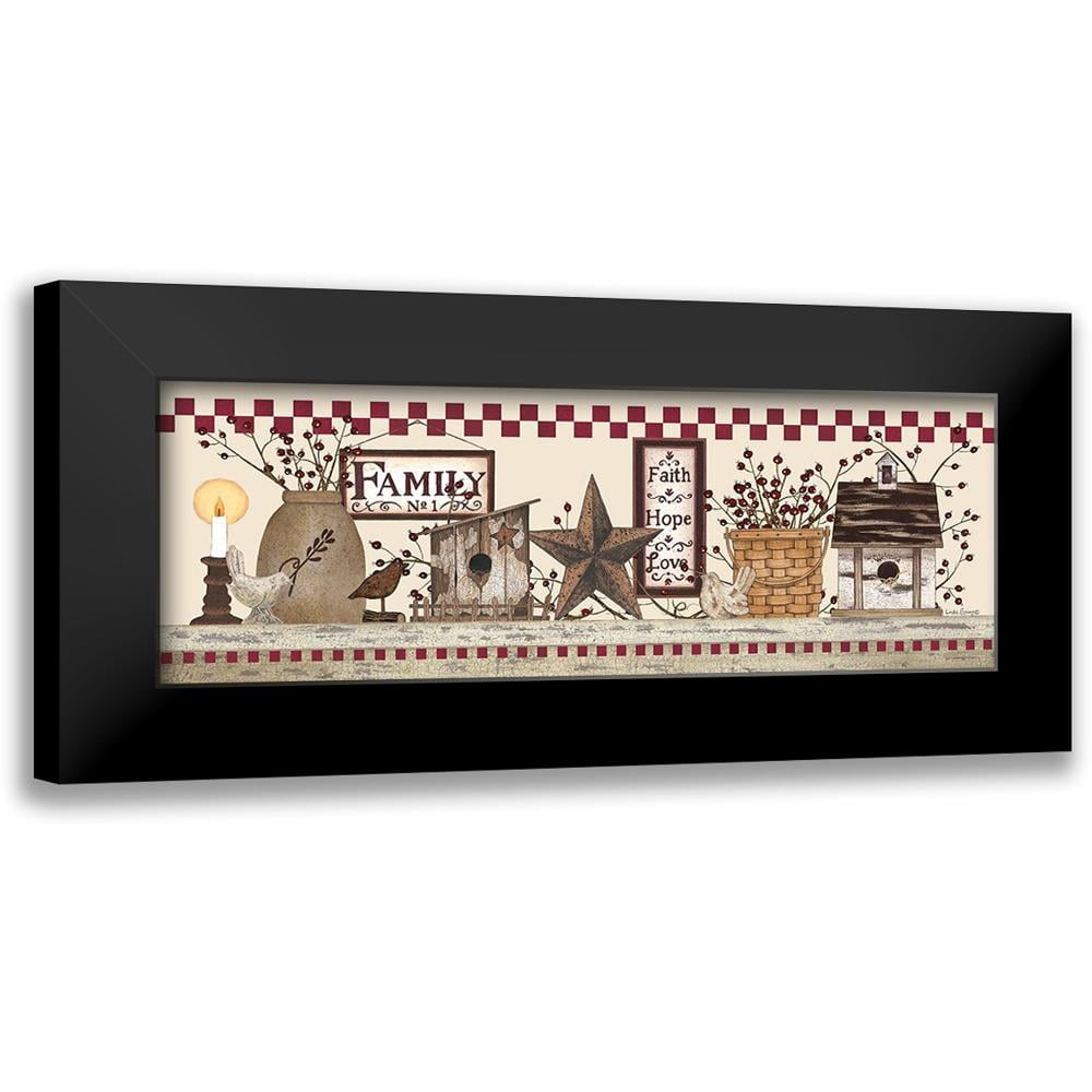 Spivey, Linda 18x9 Black Modern Framed Museum Art Print Titled - Family ...