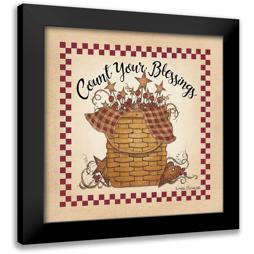 Spivey, Linda 20x20 Black Modern Framed Museum Art Print Titled - Count ...
