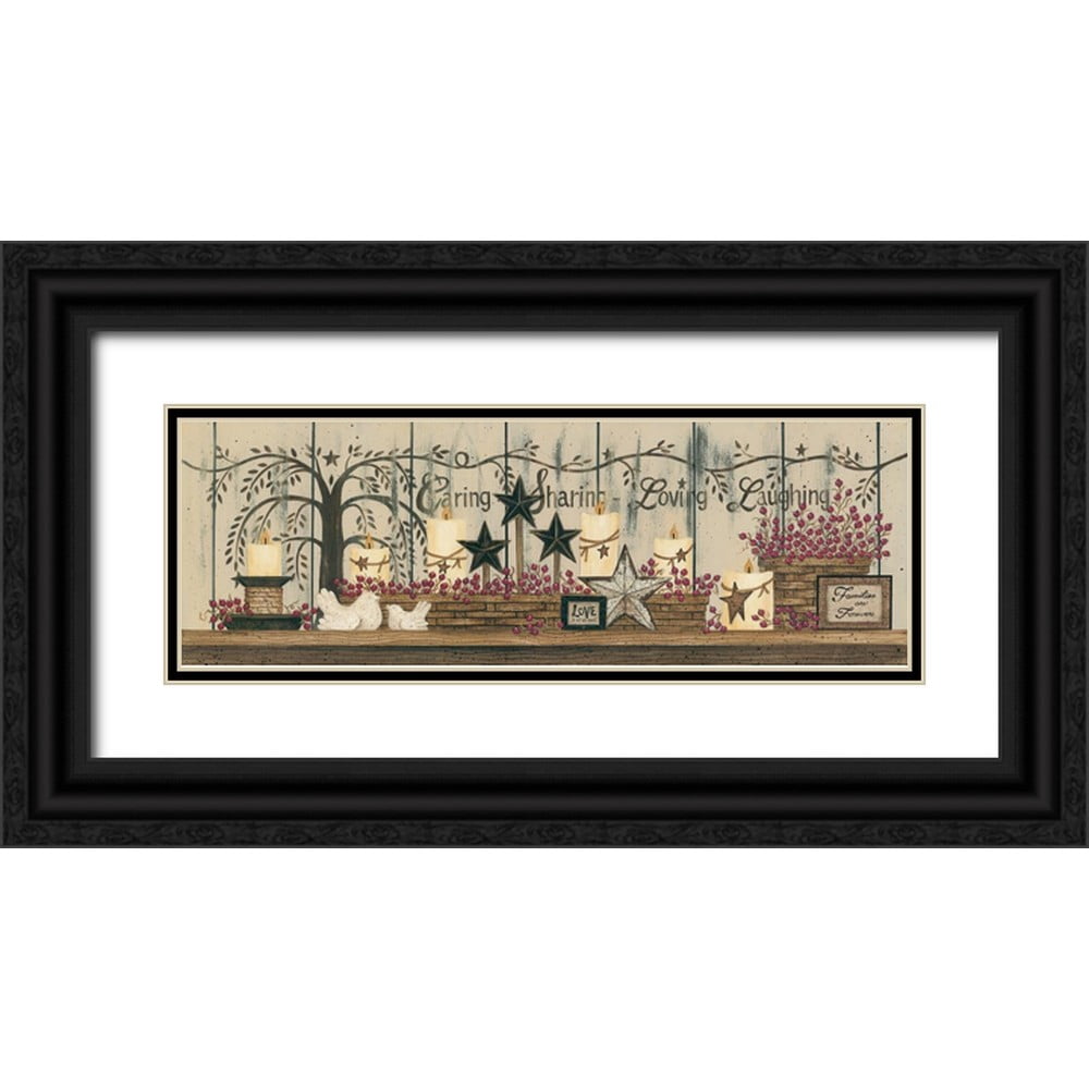 Spivey, Linda 32x13 Black Ornate Wood Framed with Double Matting Museum ...