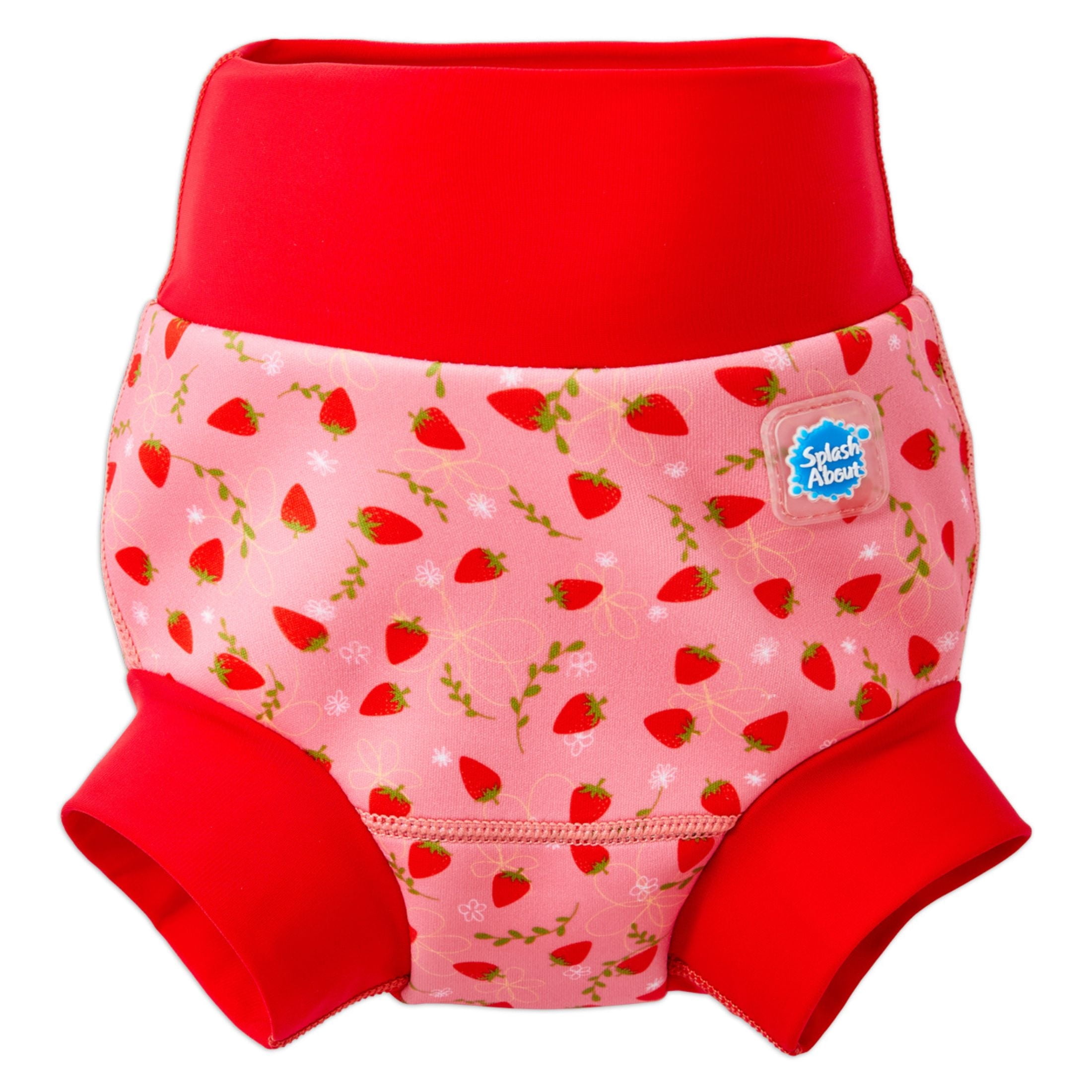 Splash About Girl's Happy Nappy™ Cloth Swim Diaper, Strawberry Field, 6 ...