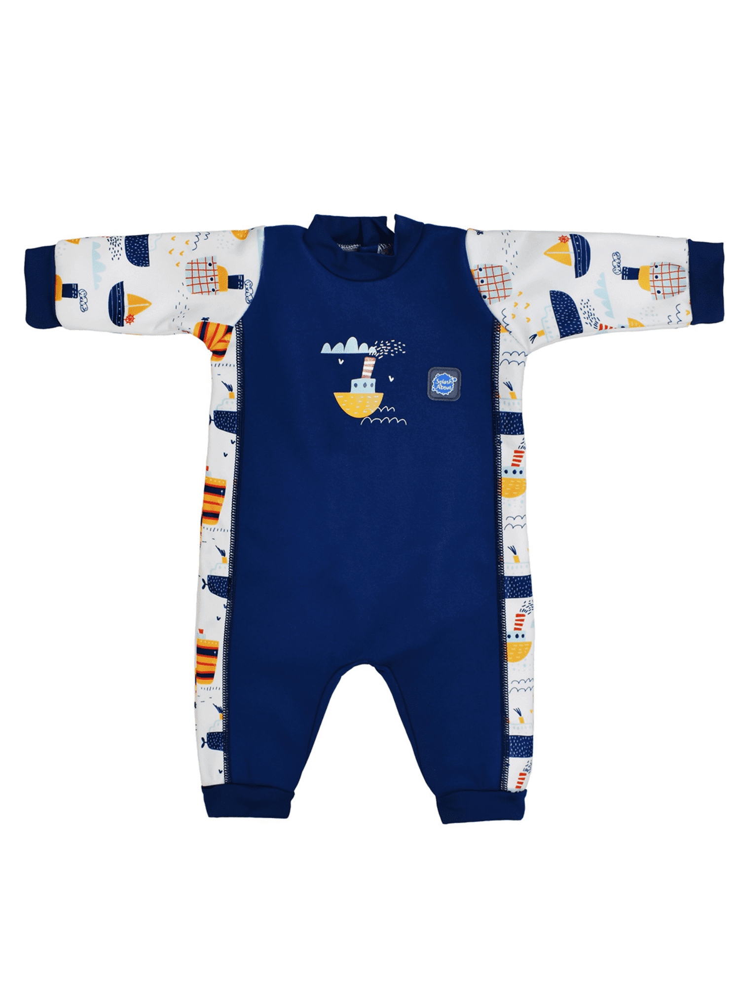 Splash About Warm in One Baby Wetsuit, Tug Boats, 12-24 Months ...