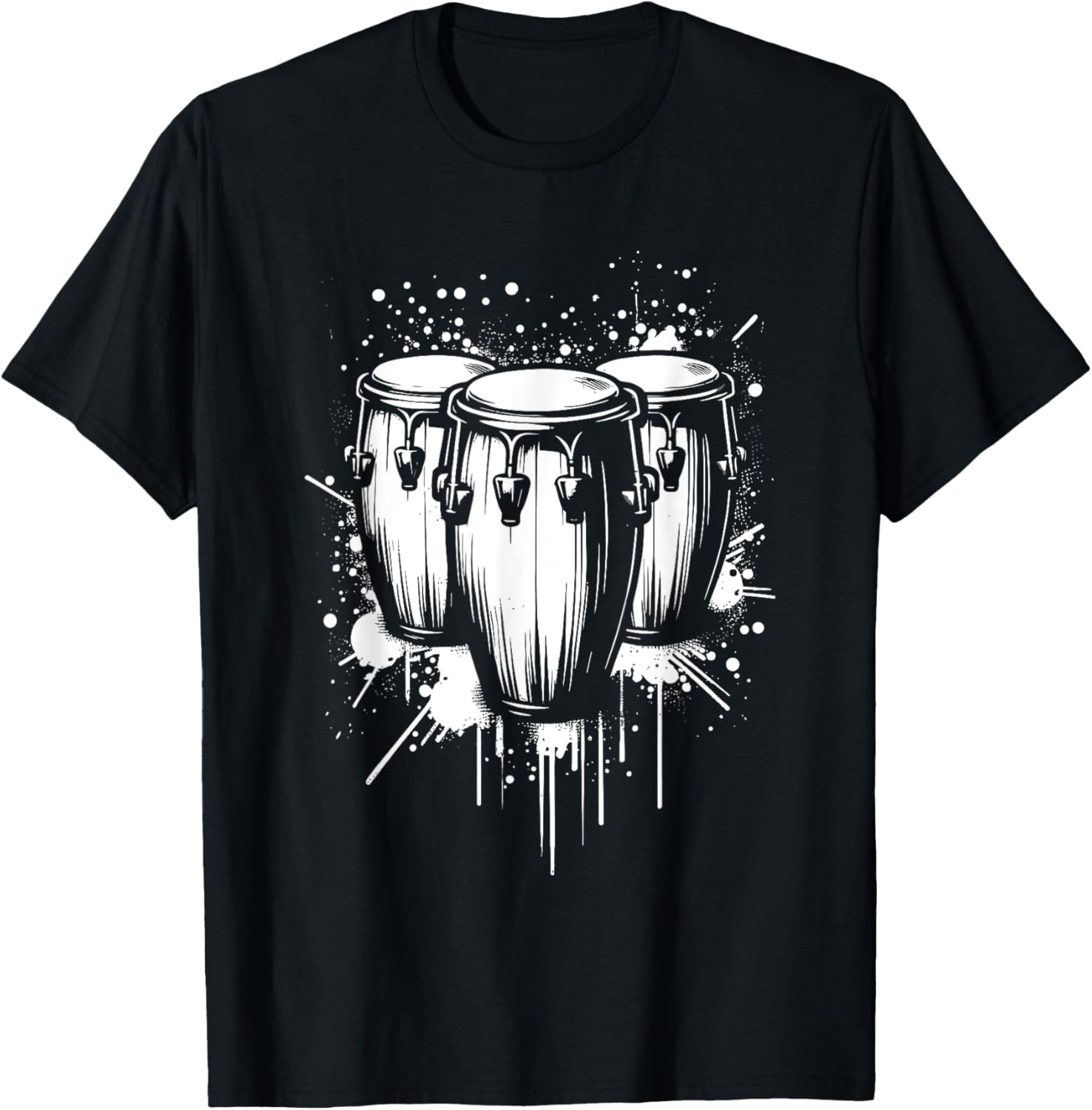 Splash Art Conga Congas Drum Drummer Drum Musician T-Shirt - Walmart.com