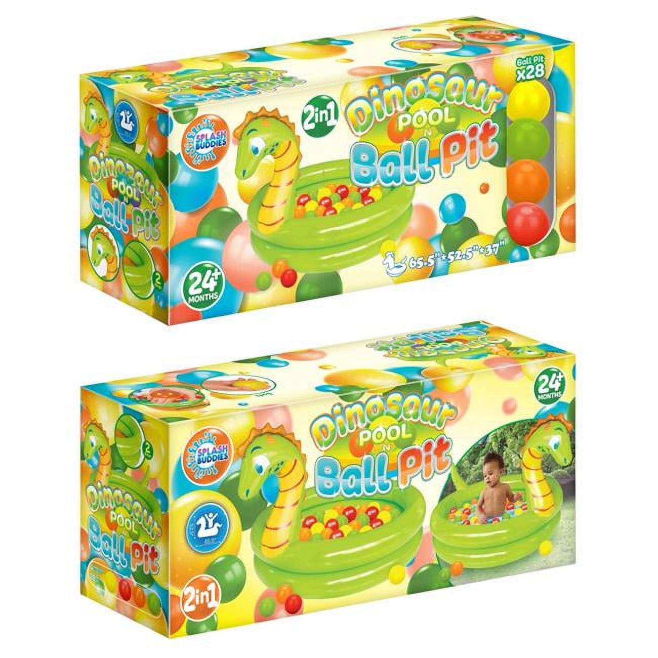 Splash Buddies Dino 2-in-1 Ball Pit with 28 Balls - Walmart.com