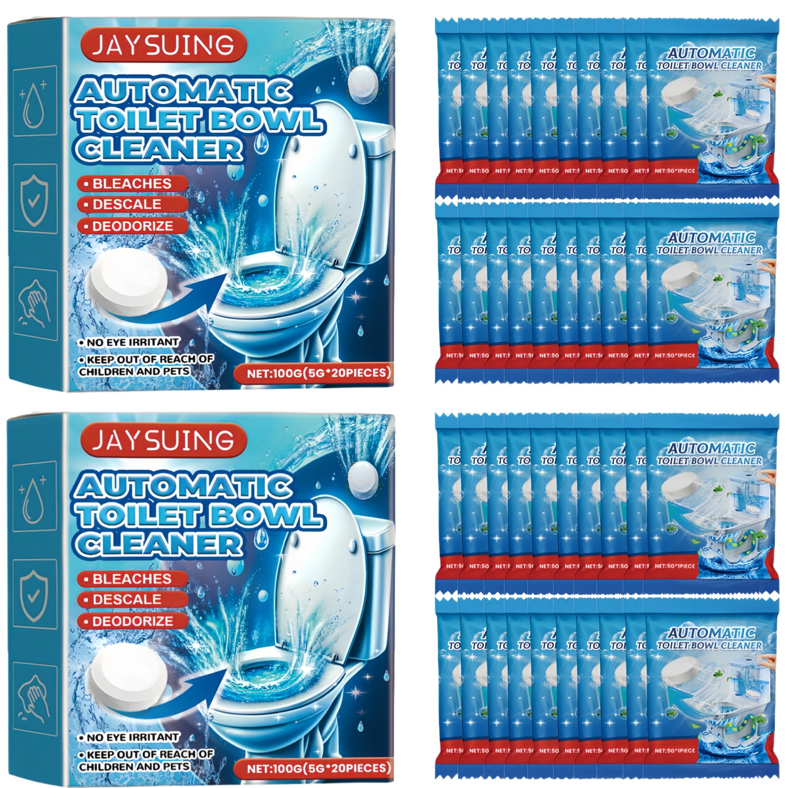 Splash Toilet Cleaner, Self Activating Miracle Powder for Toilet Bowl ...