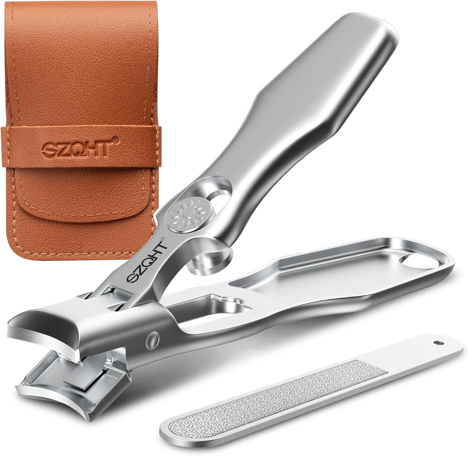 No Splash Design Nail Clippers for Thick Nails,Men,Seniors,Elder,Wide ...