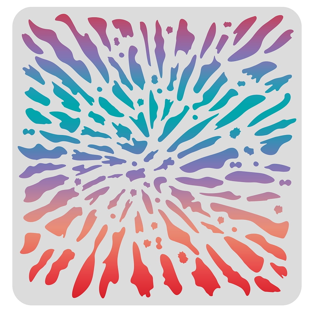 Splash Drawing Painting Stencils Templates 11.8x11.8inch Splash Pattern ...