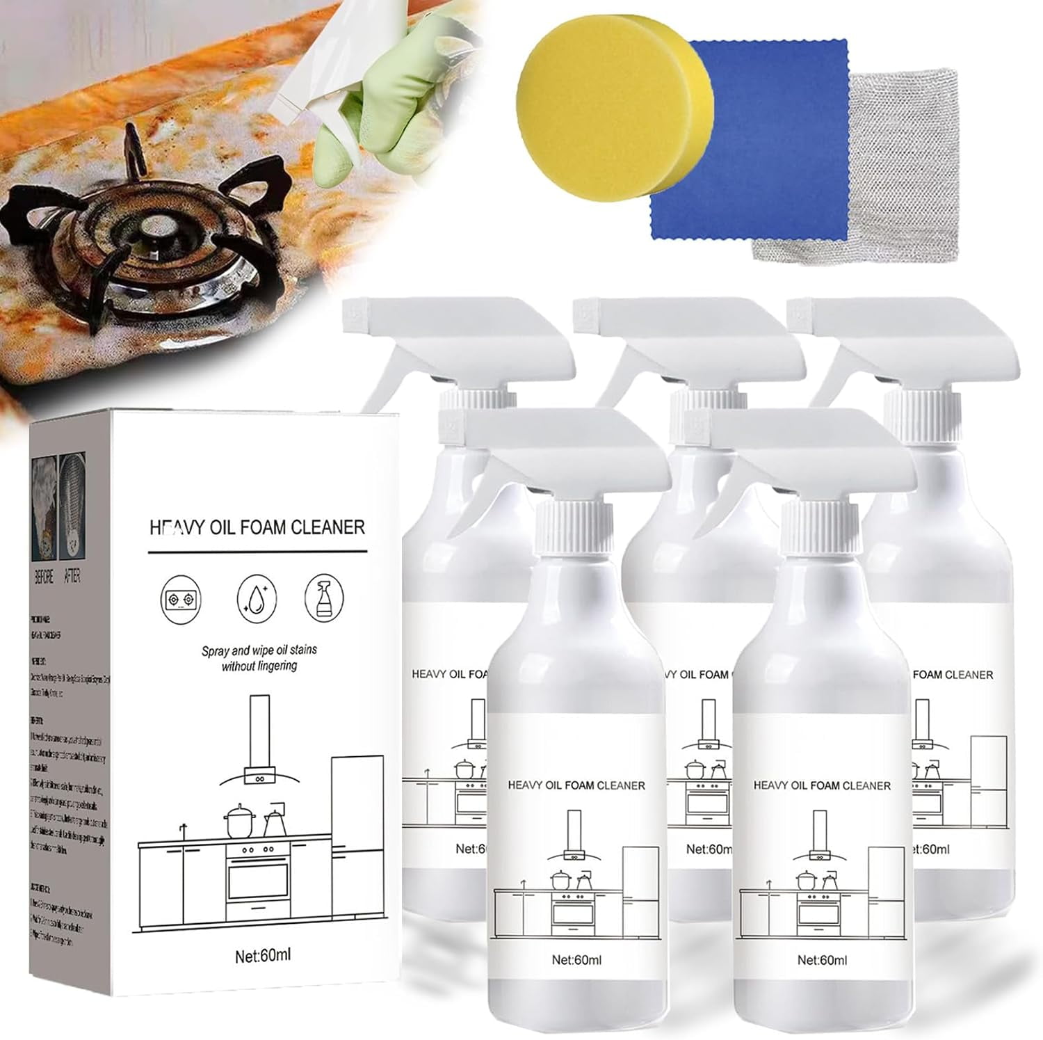 Splash Foam Spray, Splash Foam Spray Tablets & Spray Bottle Oven ...