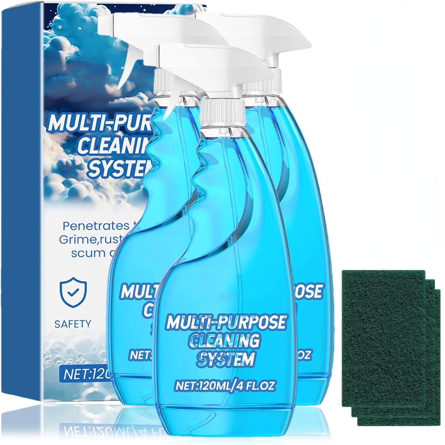 Splash Foam Spray Tablets & Spray Bottle, Multi-Purpose Foam Cleaner ...