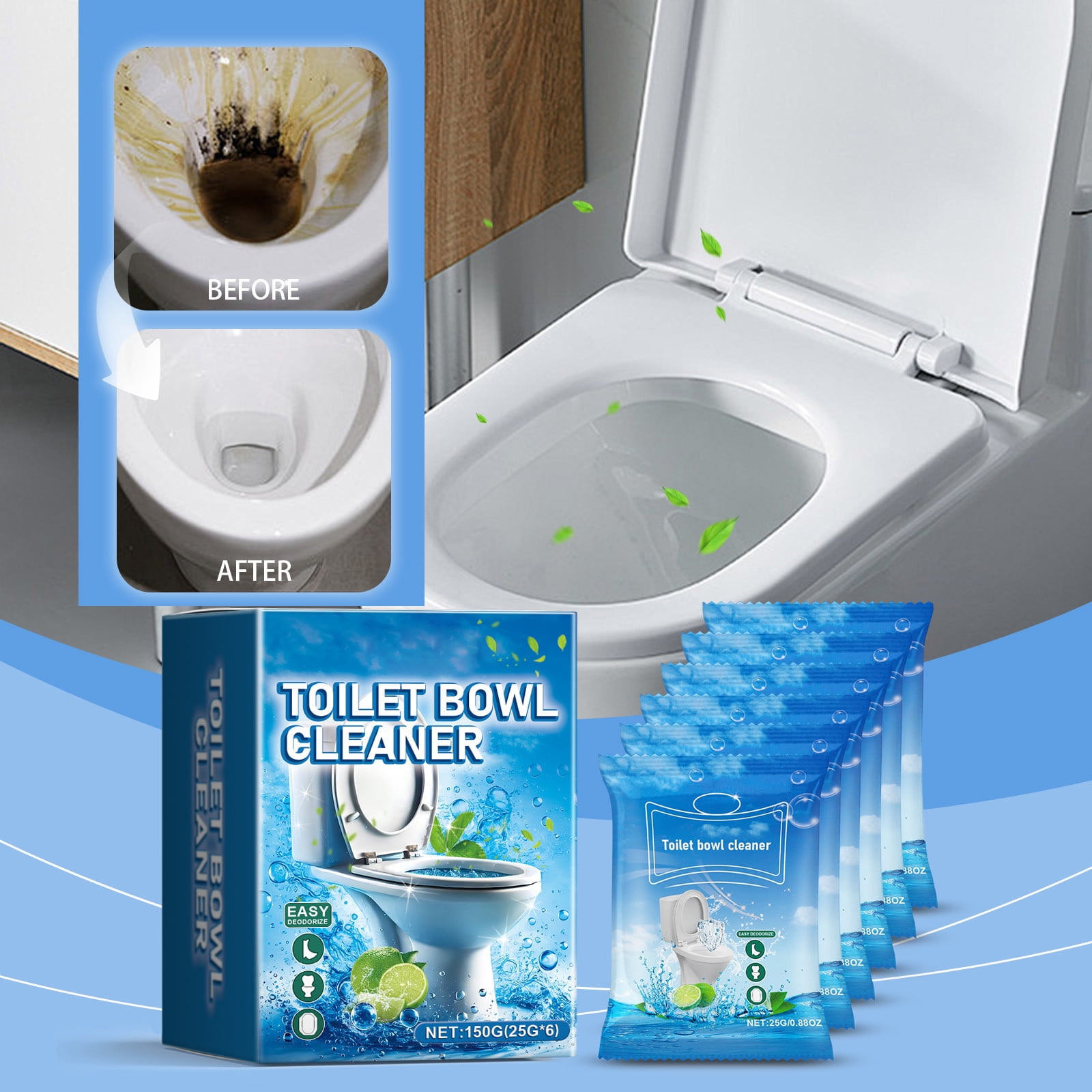 Toilet Cleaner - Toilet Stain Remover Cleaner Powder,Powerful Toilet ...