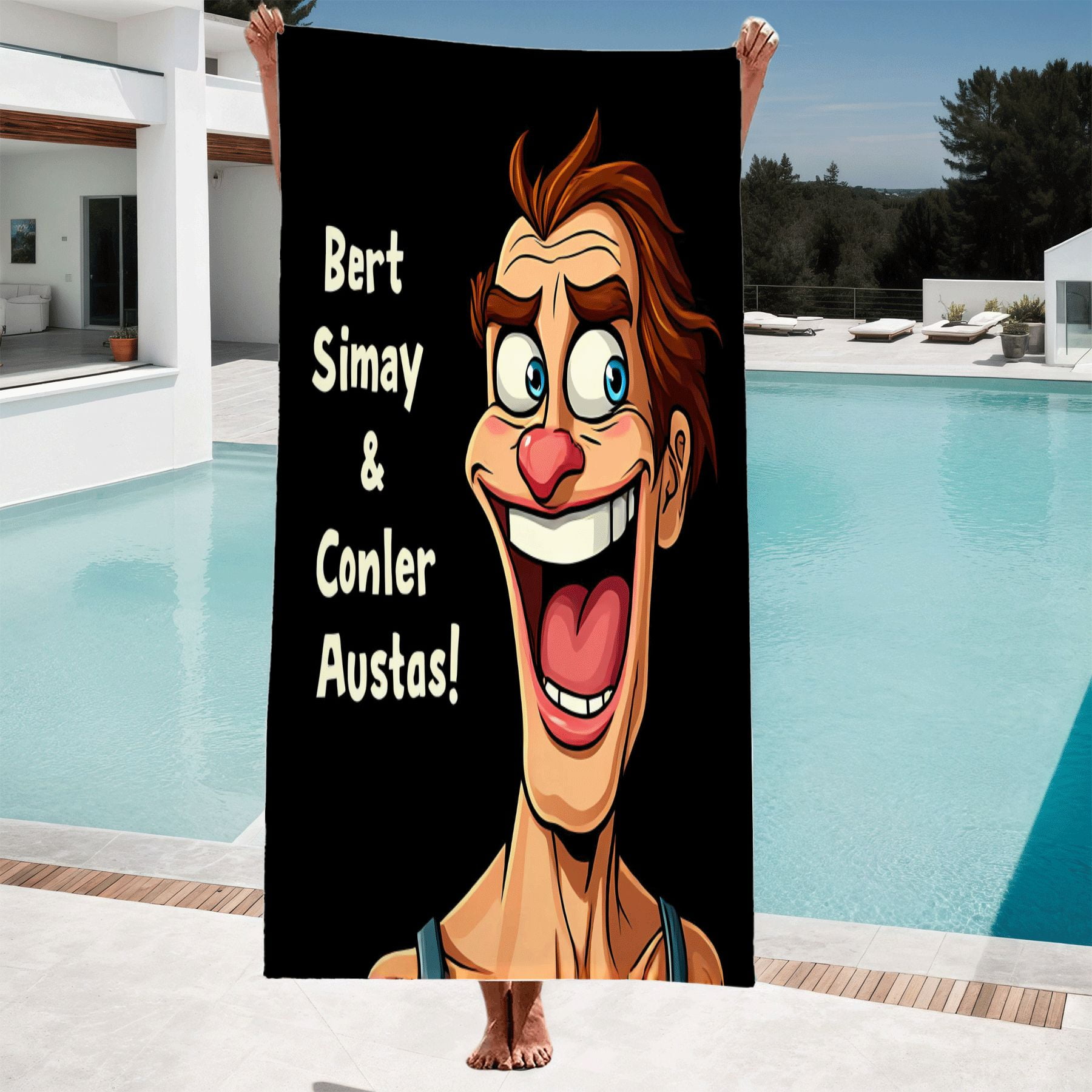 Splash Fun Cartoon Character Beach Towel - Perfect for Pool Travel ...