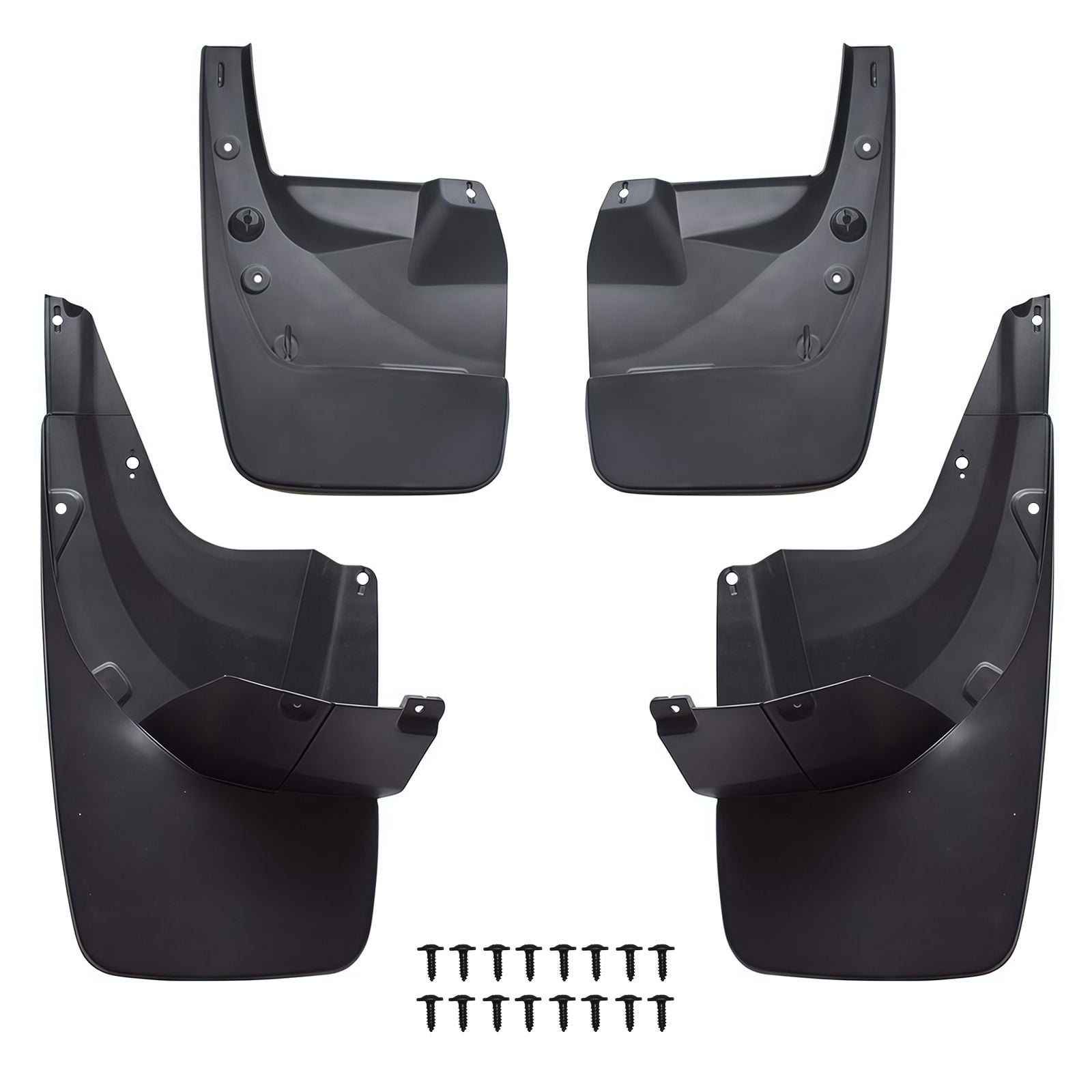 Splash Guards Molded Front And Rear Set 4Pcs, Custom No Drill Mud Flaps ...