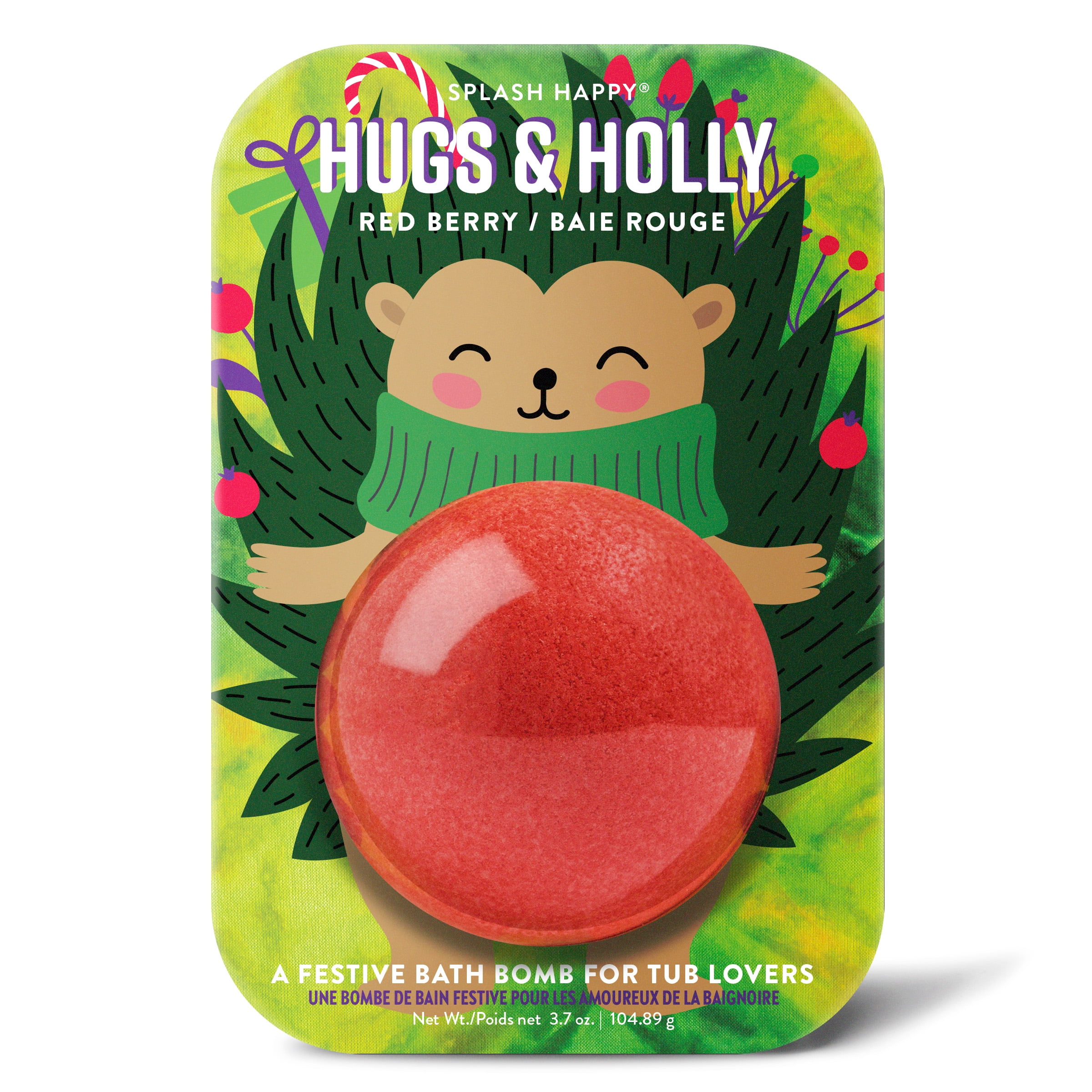 Splash Happy Hugs & Holly Bath Bomb, 3.7oz - Walmart.com