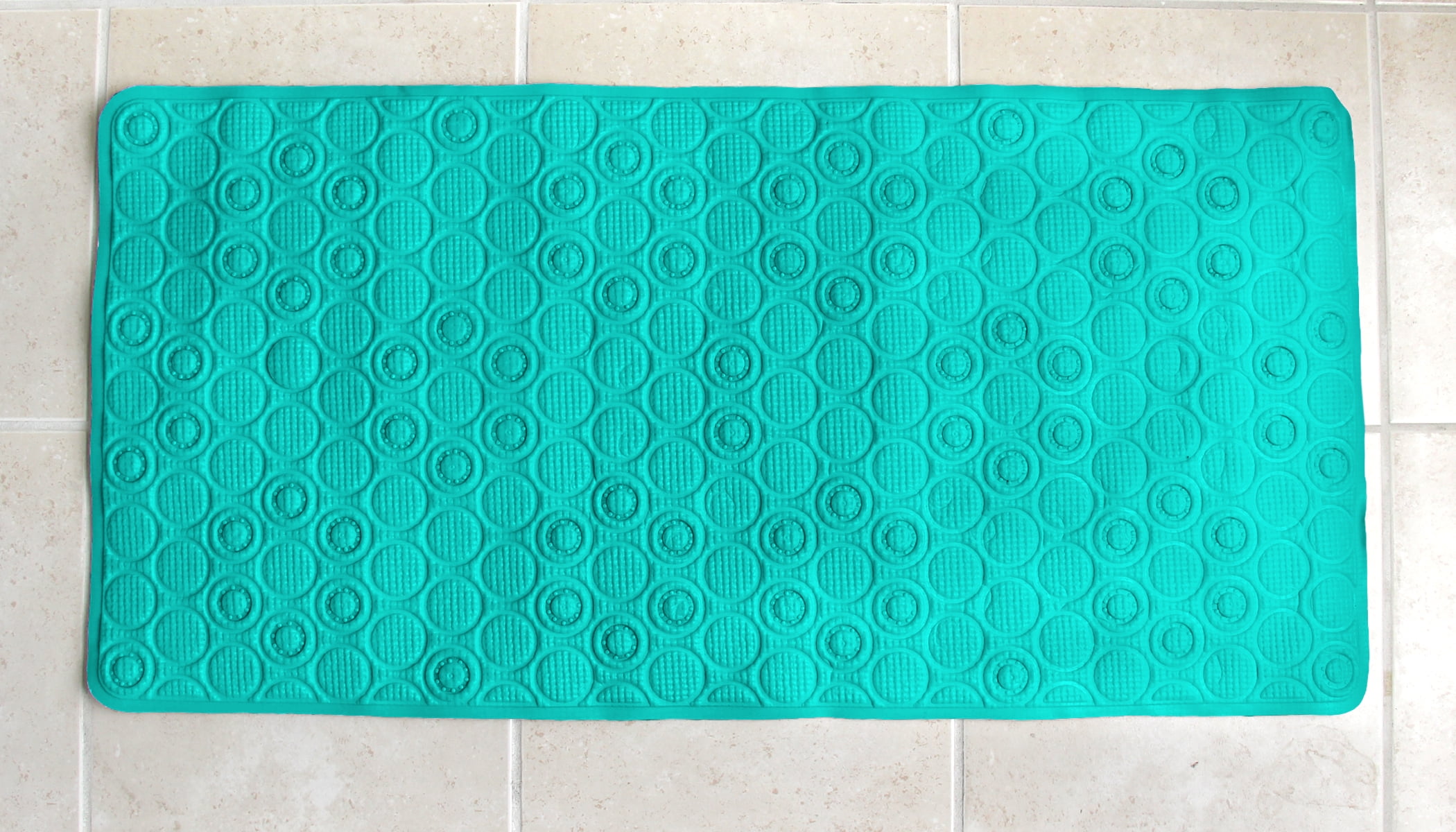 Splash Home Soft Circle Bathtub Mats Non Slip Mildew Resistant Extra