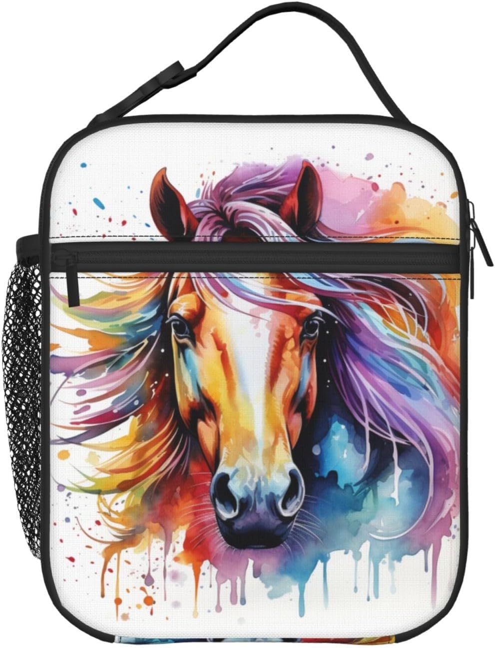 Splash Horse Head Lunch Box - Insulated Lunch Bags for MenWomenWomenMen ...