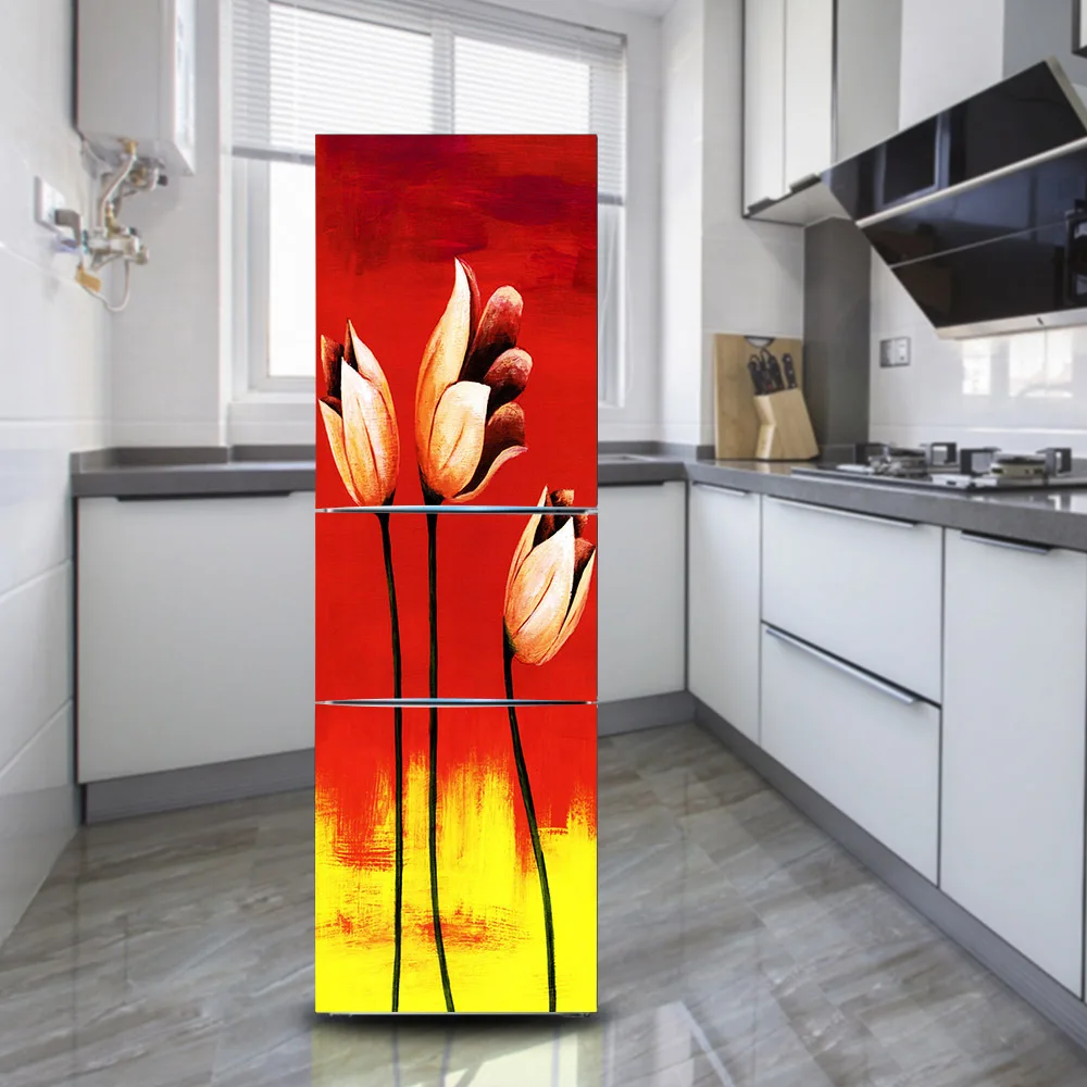 Splash Ink Art Refrigerator Magnet Color Pigments Fridge Stickers PVC ...