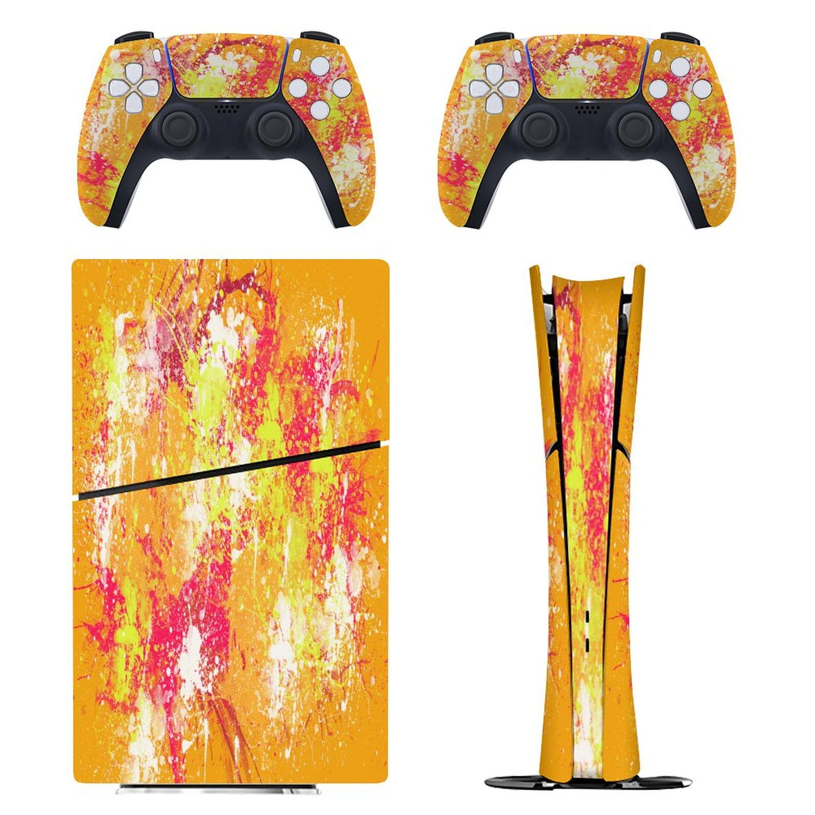 Splash Ink, Paint, Movement, Dazzling PS5/PS5 Slim Digital Disc Skin Sticker For Console And ...