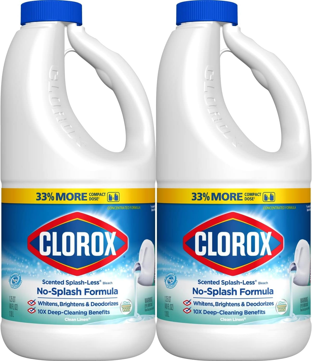 Splash-Less Bleach, Concentrated Formula, Clean Linen, 40 Ounce Bottle ...