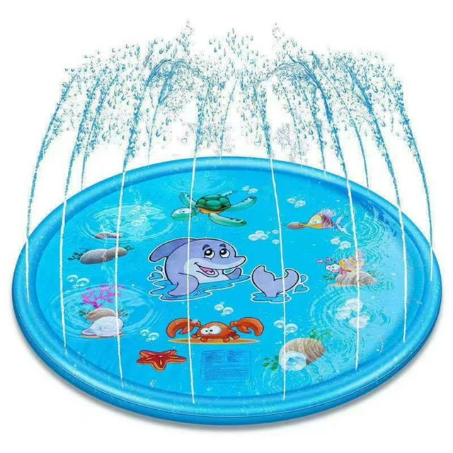 Splash Pad, 68" Inflatable Sprinkler Splash Play Mat,Outdoor Pad Water ...