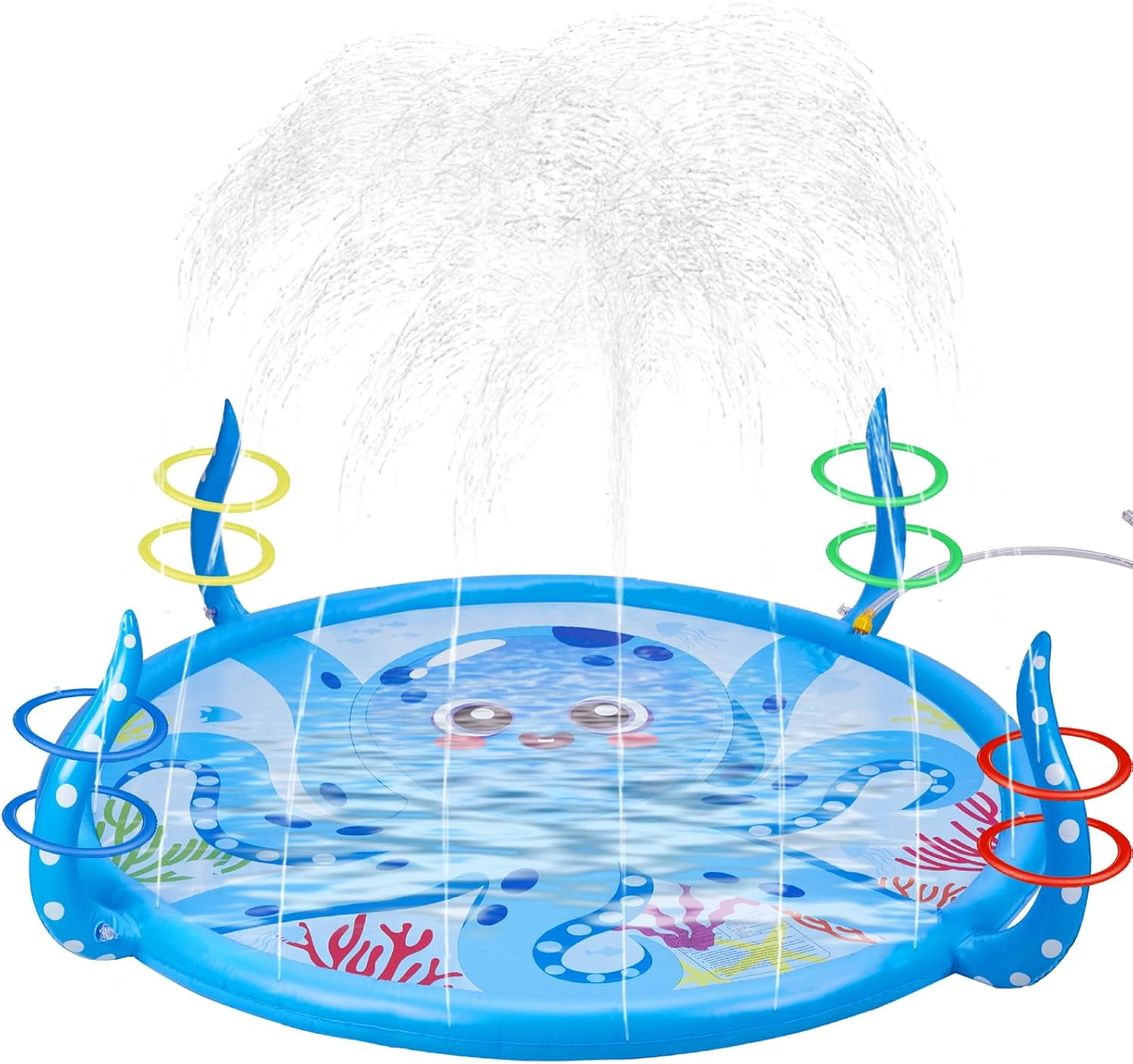 Splash Pad Sprinkler for Kids - 67’’ Large Splash Play Mat,Inflatable ...
