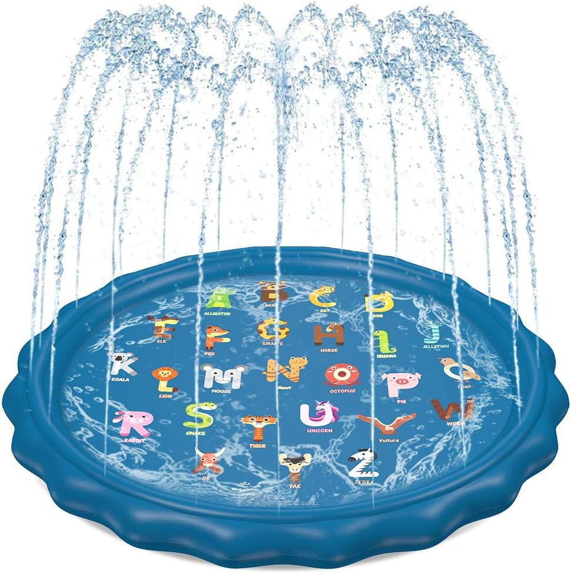 Splash Pad Sprinkler for Kids Splash Play Mat Outdoor Water Toys Inflatable Splash Pad Baby ...
