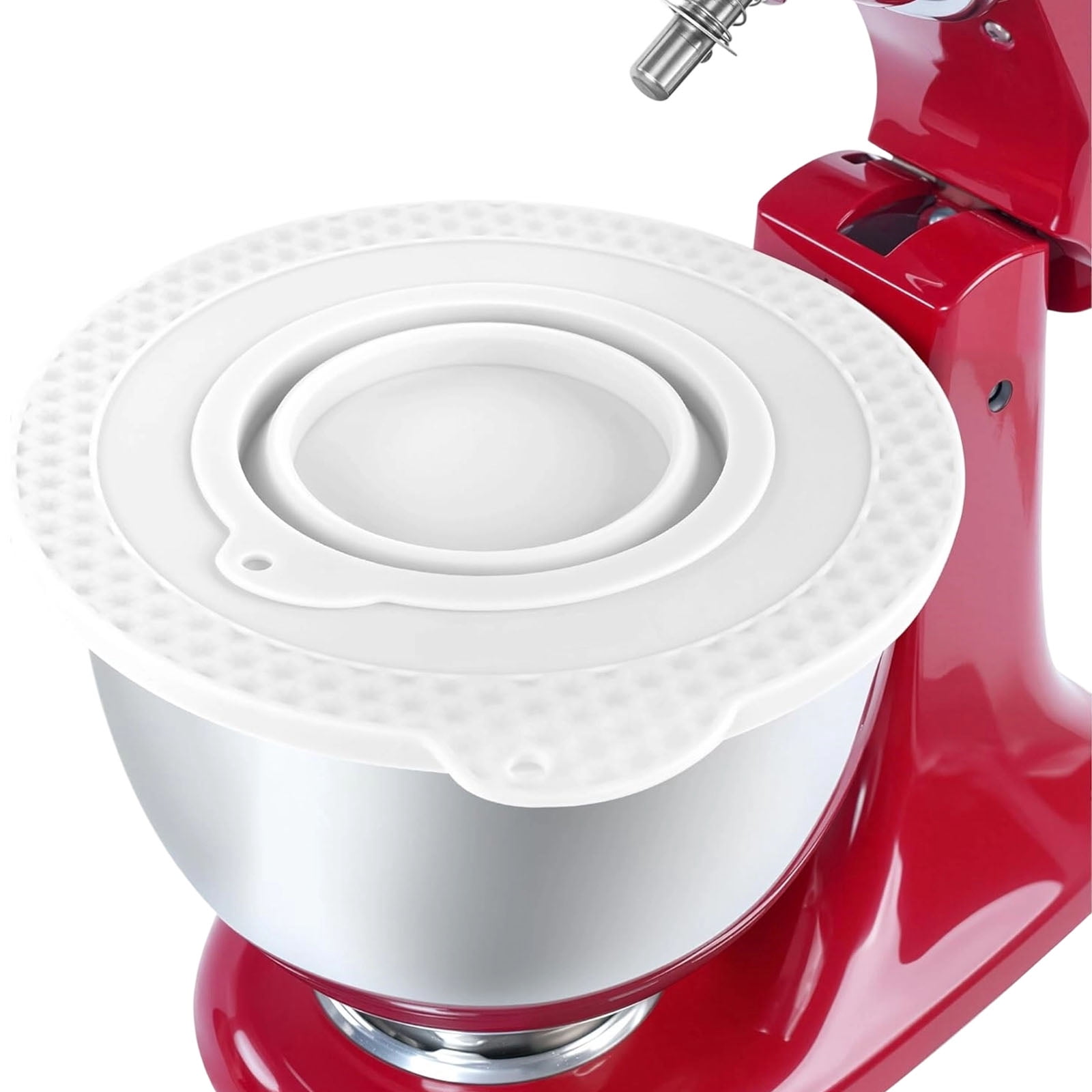 Splash Resistant Silicone Mixing Lid Nonslip Stand Mixer Bowl Lid for 4 ...