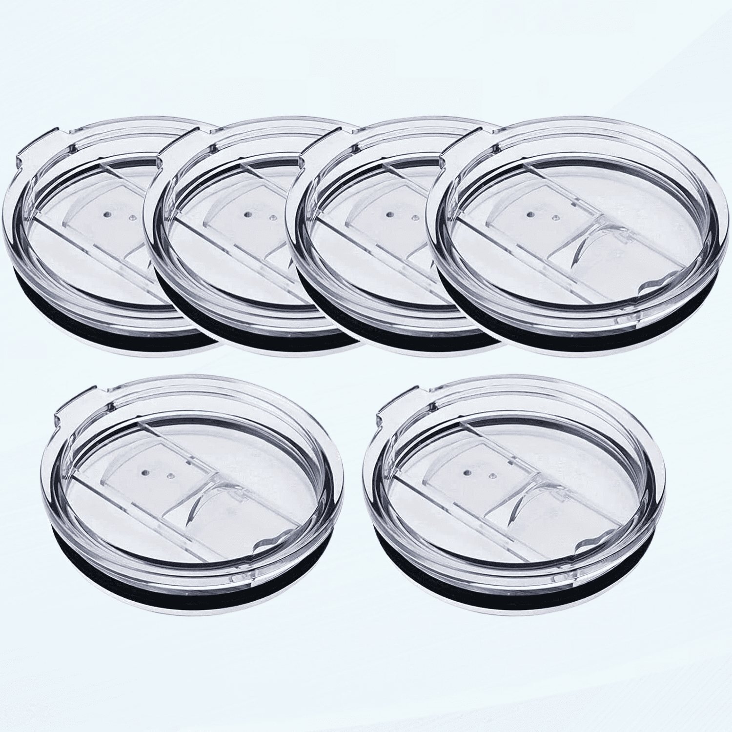 Splash Resistant Tumbler Lids 20 oz 6 Pack,Tumbler Lids Spillproof 20 ...
