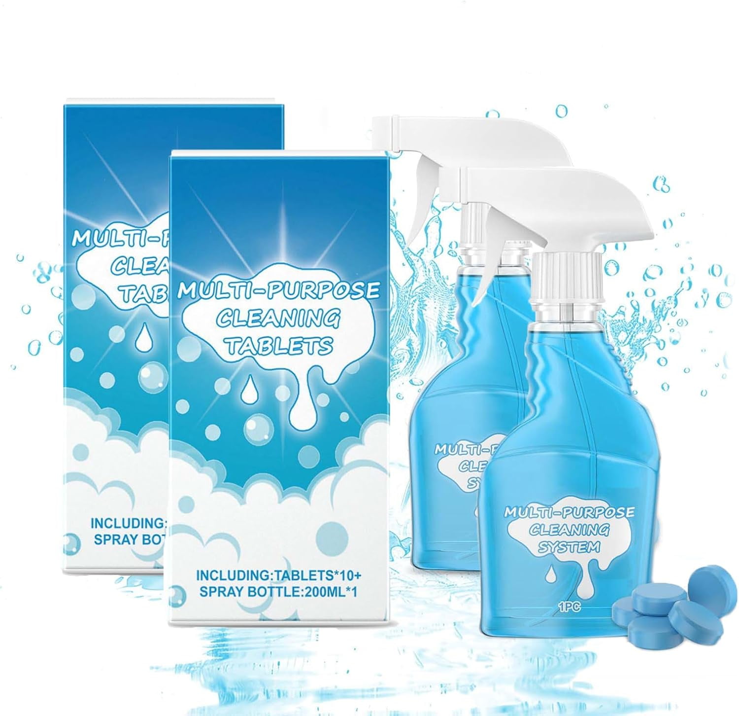 Splash Spray All-Purpose Cleaner – 200 ml Spray Bottle and 10 x ...