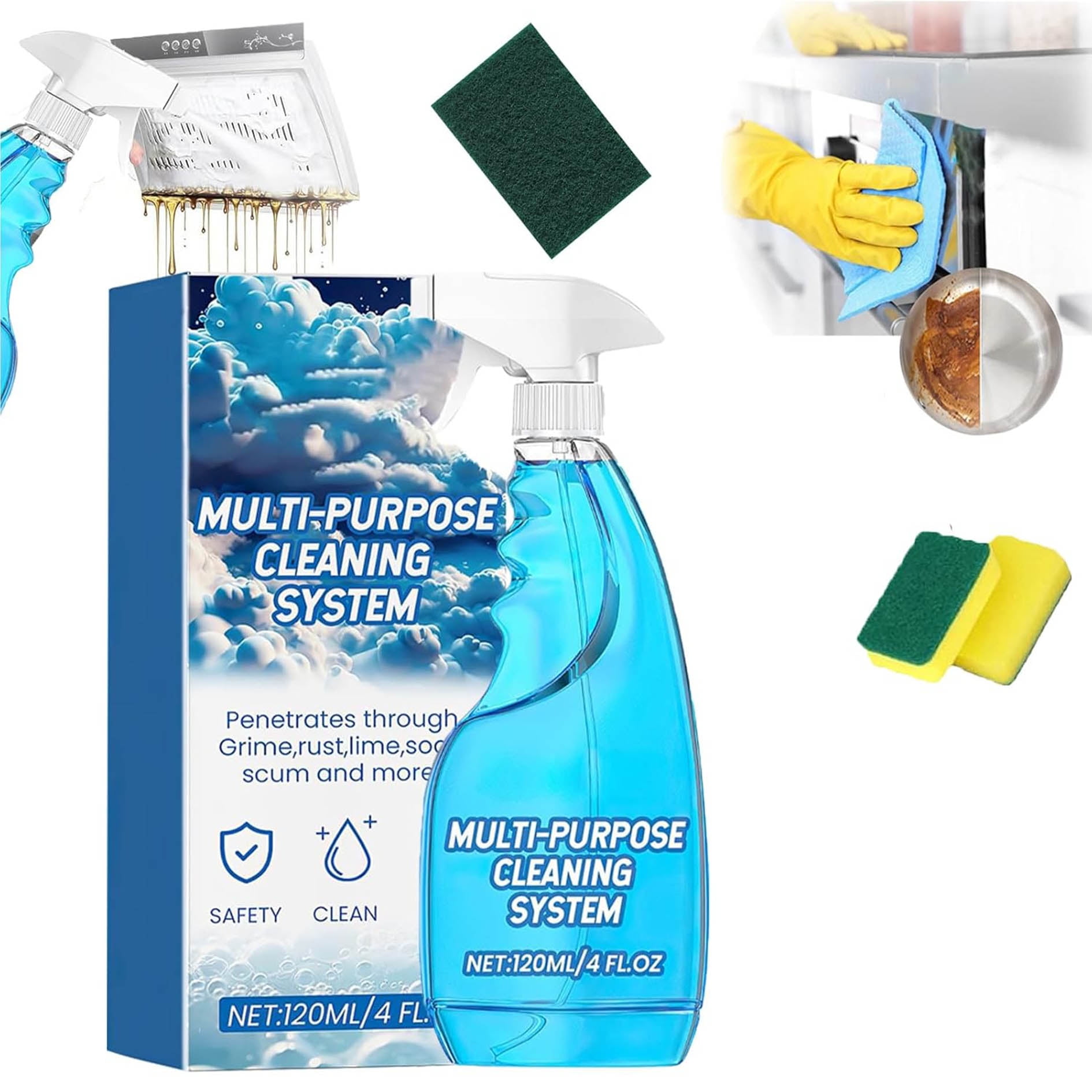 Splash Spray Tablets & Spray Bottle, Splash Spray All Purpose Cleaner ...