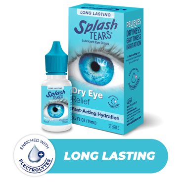 Sterile Artificial Tears Lubricant Eye Drops, 0.5 fl oz HSA/FSA ...