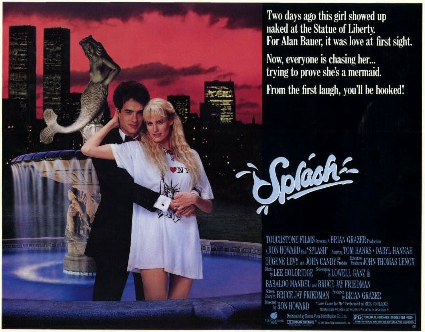 Splash - movie POSTER (Style A) (11" x 14") (1984) - Walmart.com