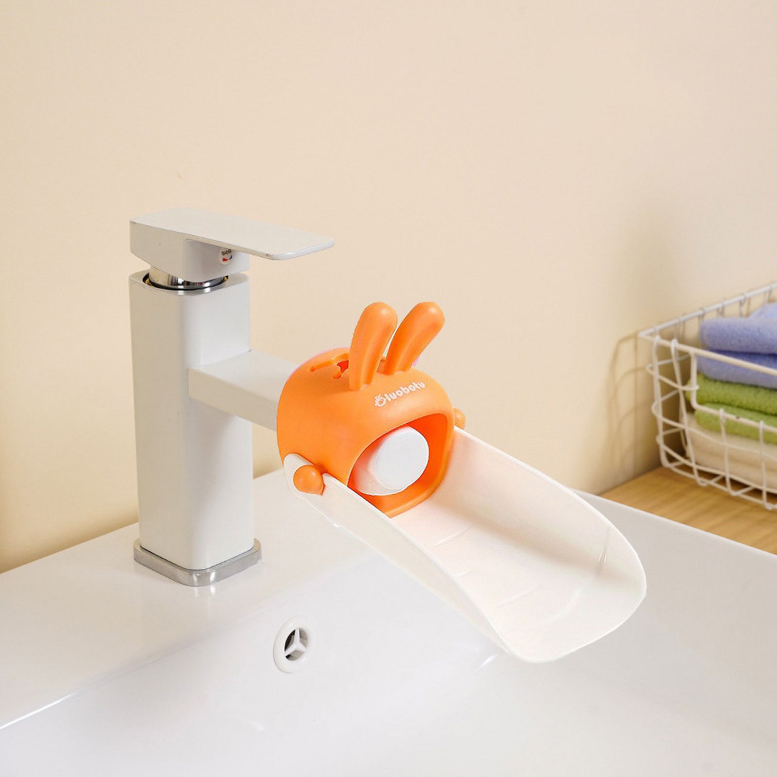 Splash proof bathroom kitchen faucet cute rabbit sink rabbit children ...