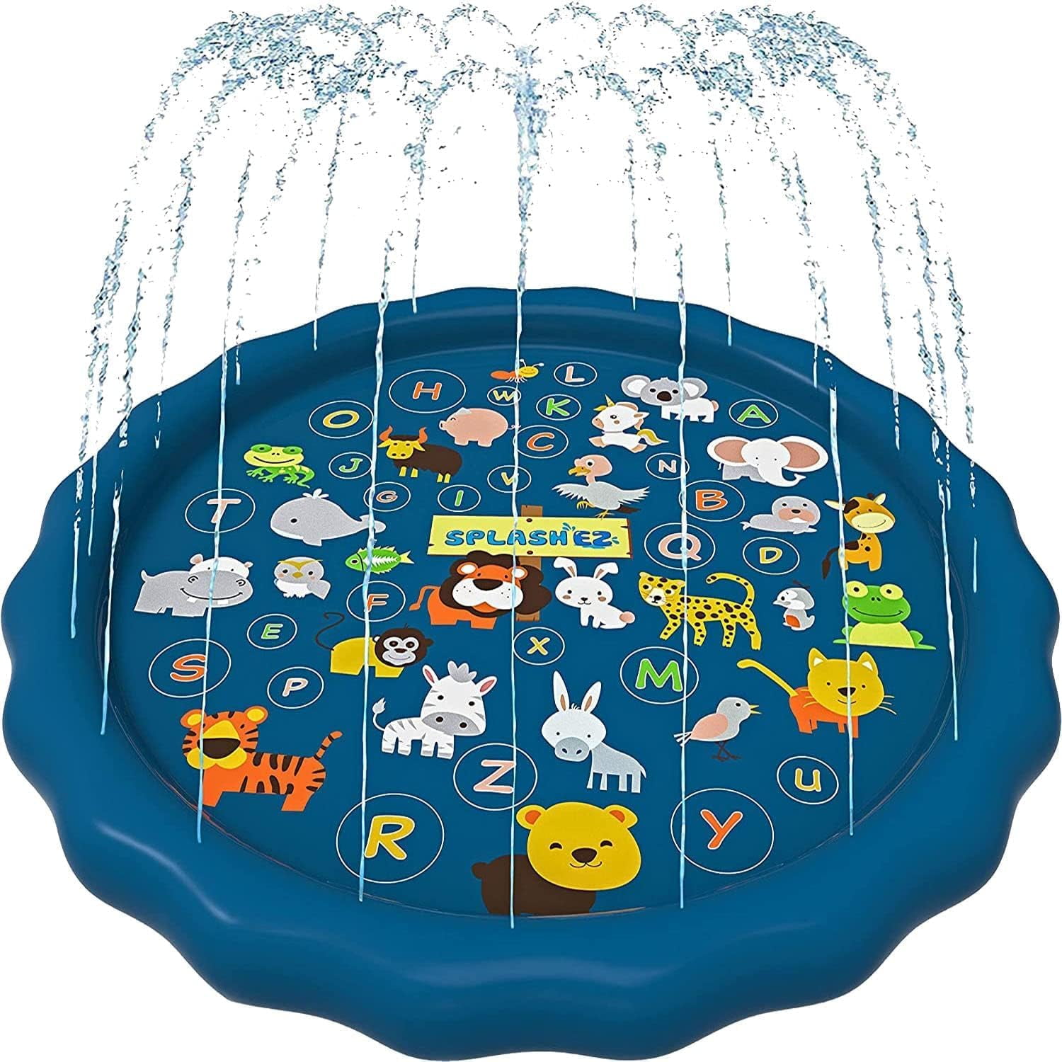 SplashEZ 3-in-1 Splash Pad, Sprinkler for Kids & Baby Pool for Learning ...