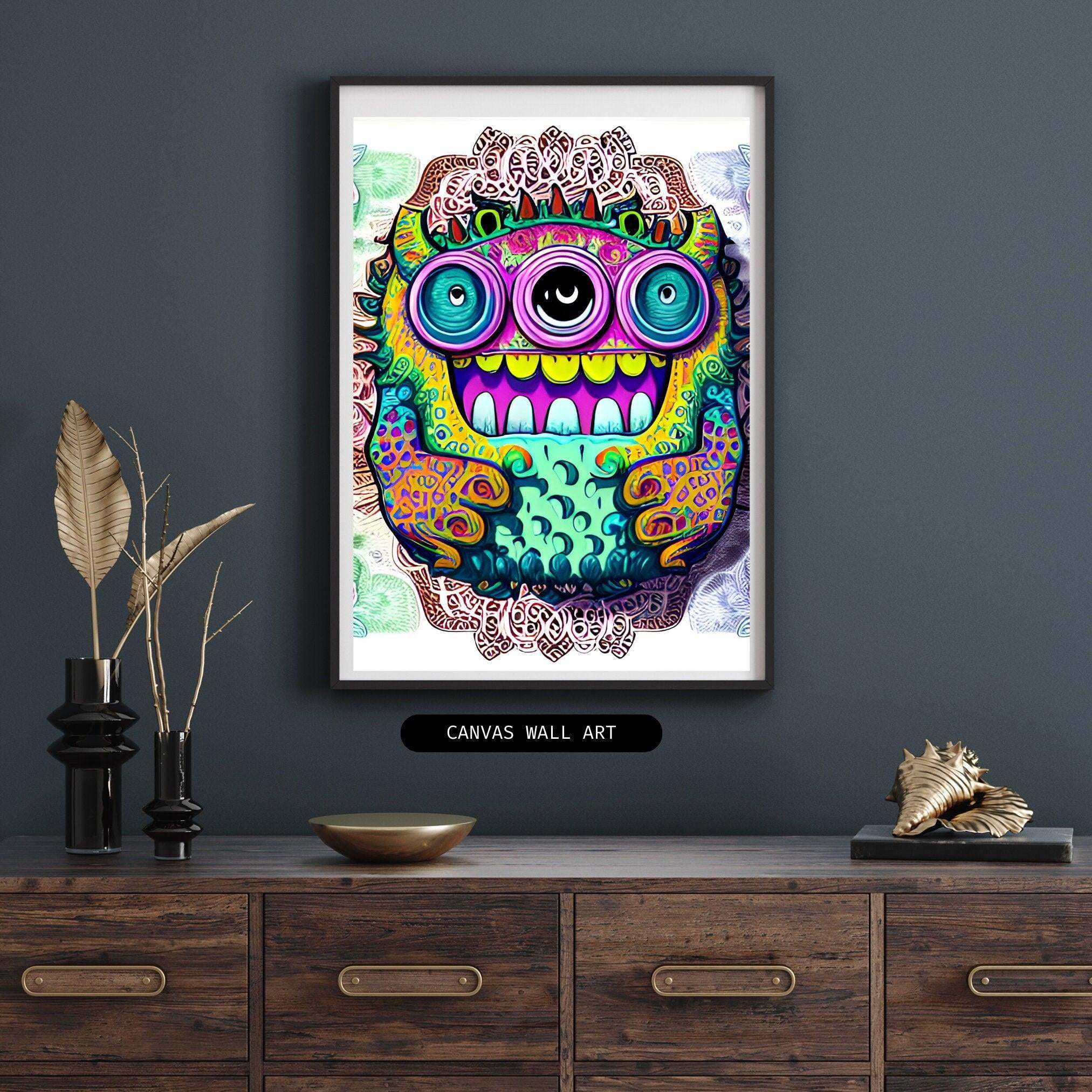 Splashes of Monster Magic- Canvas Wall Art - Walmart.com