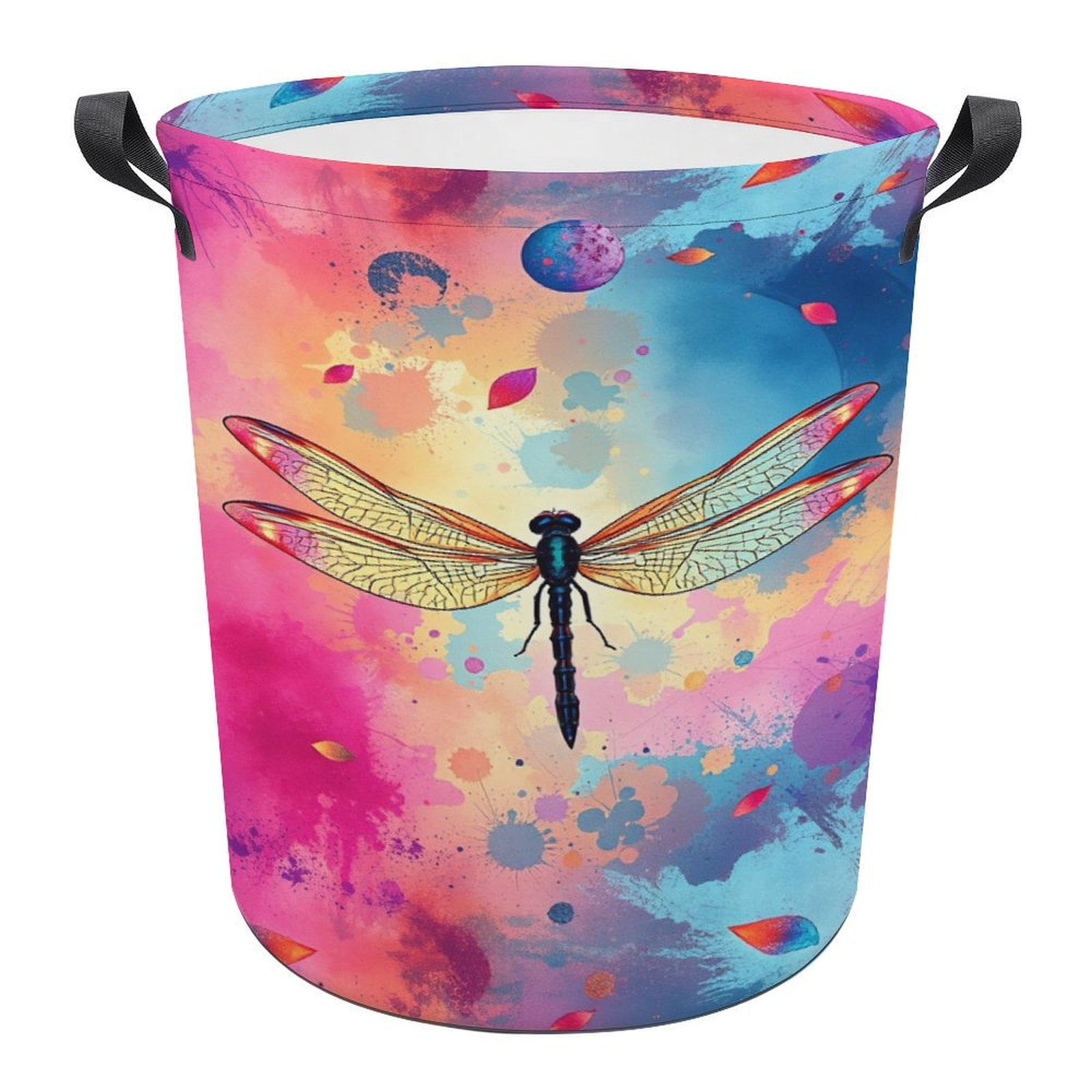 Splashing Ink Dragonfly Laundry Basket Foldable Large Clothes Storage Bin Baby Hamper - Walmart.com