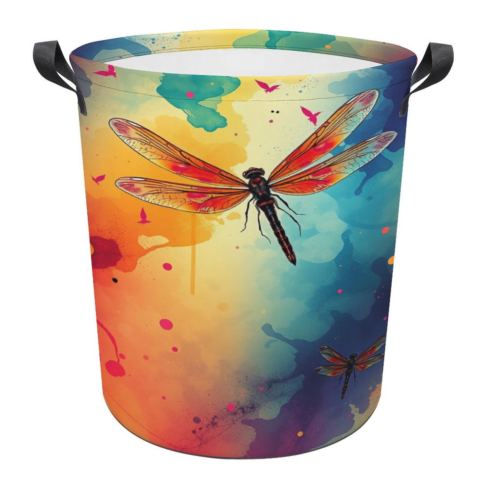 Splashing Ink Dragonfly Laundry Basket Foldable Large Clothes Storage Bin Baby Hamper - Walmart.com