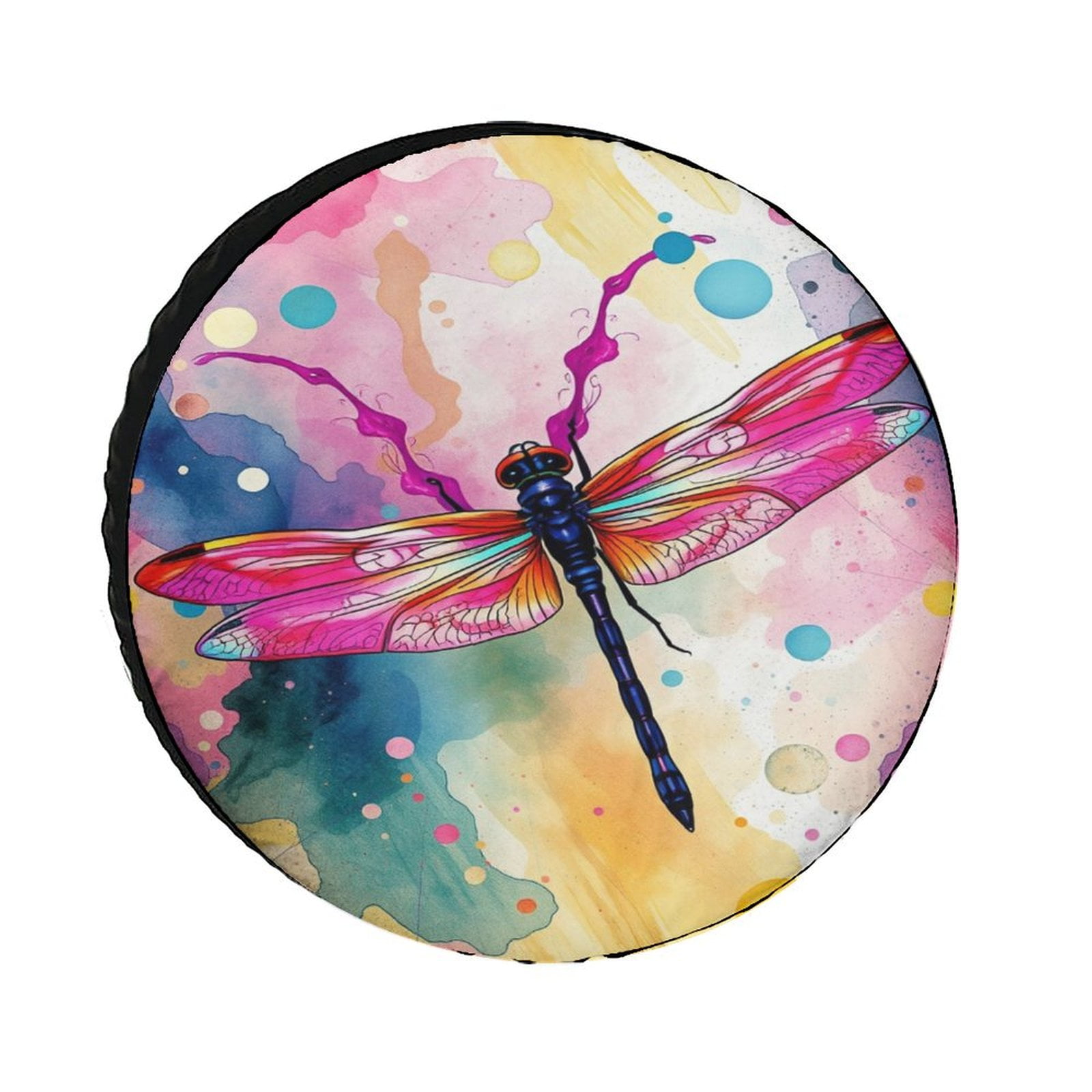 Splashing Ink Dragonfly Spare Tire Cover Universal Wheel Tire ...