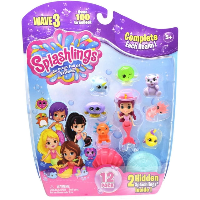 Wave 3 Splashlings 12pk - Collectible Mermaid - Walmart.com