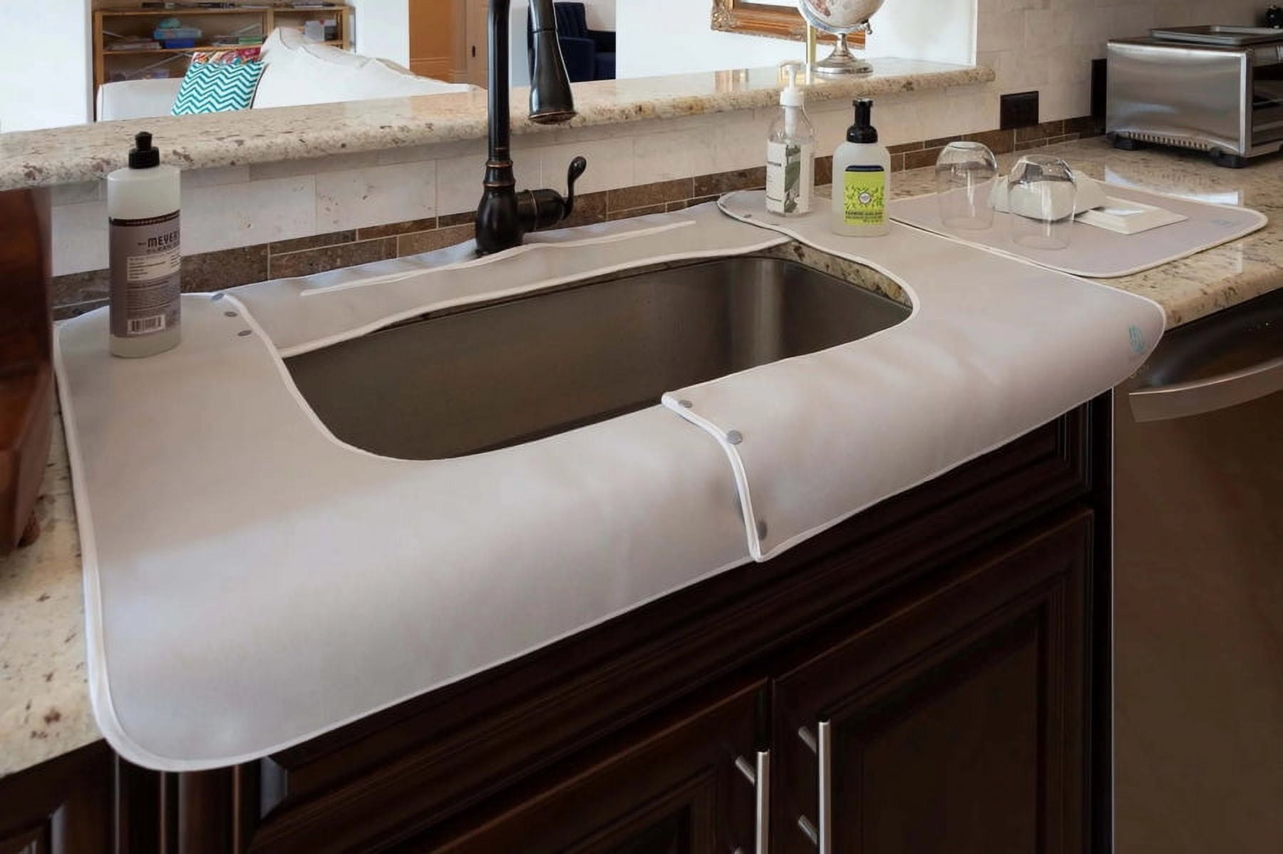 Splashpad Kitchen Sink Splash Guard, Adaptable Size, Grey - Walmart.com