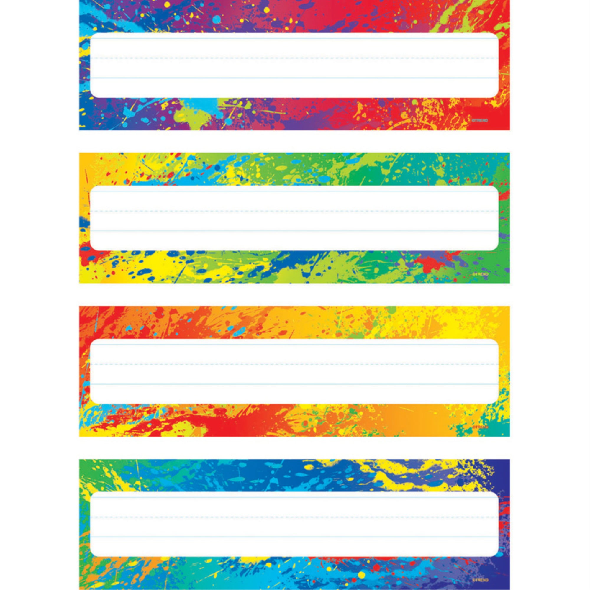 Splashy Colors Desk Toppers Name Plates Variety Pack - Walmart.com