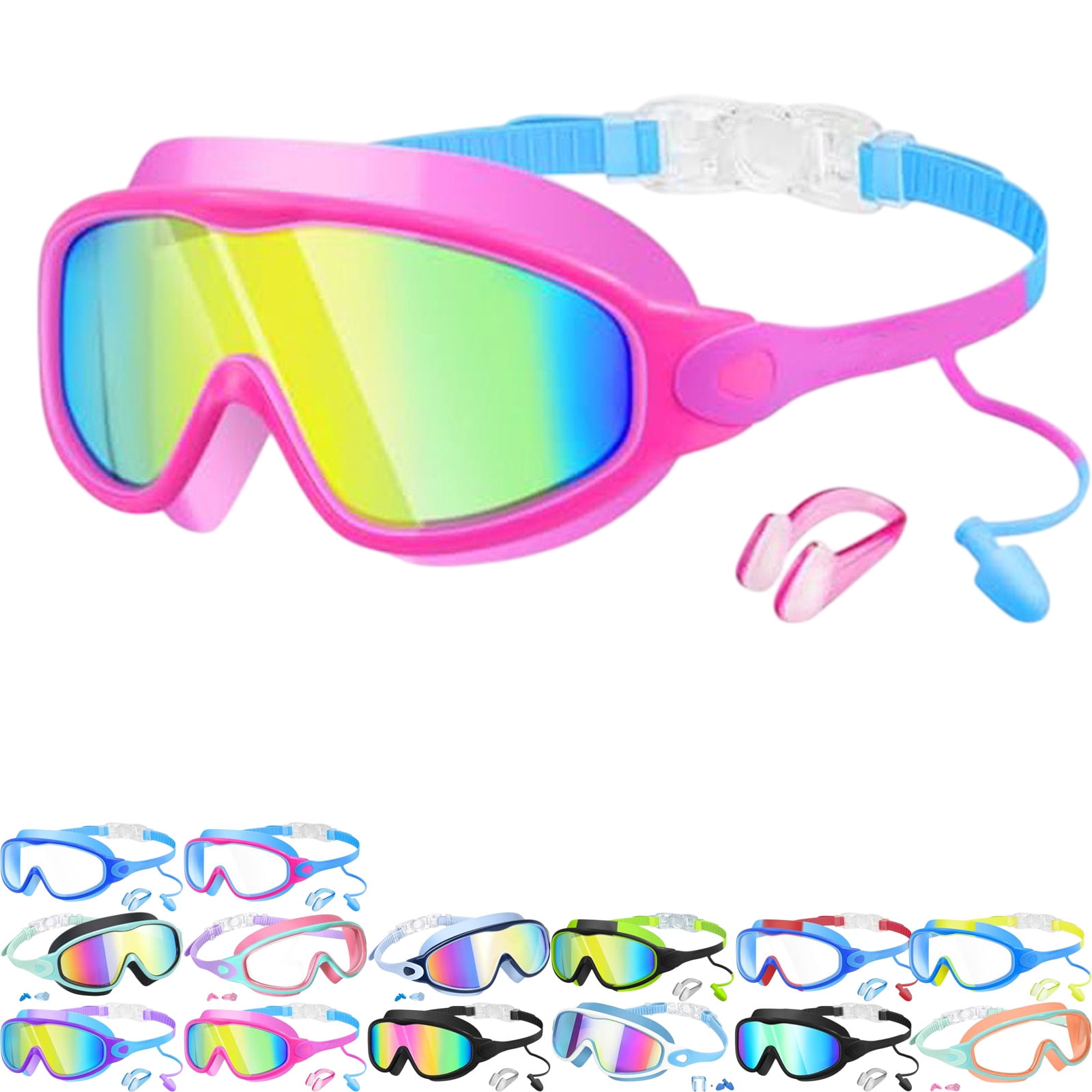 Splashy Eyes Goggles, HD Anti-Fog UV Protection Leak-Proof, Easy Snap ...