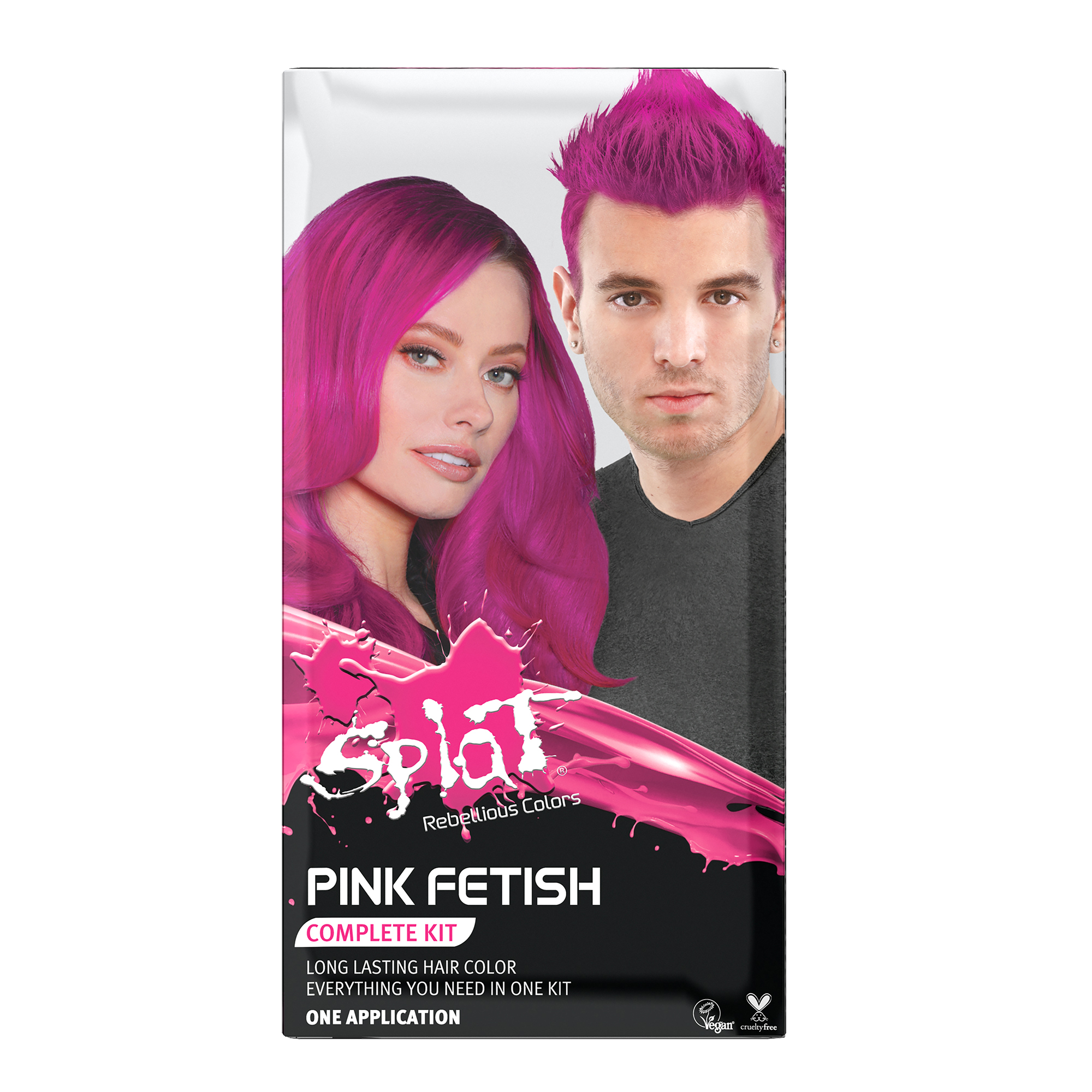 Splat Complete Kit, Ombre Rain, Semi-Permanent Purple & Pink Hair Dye ...