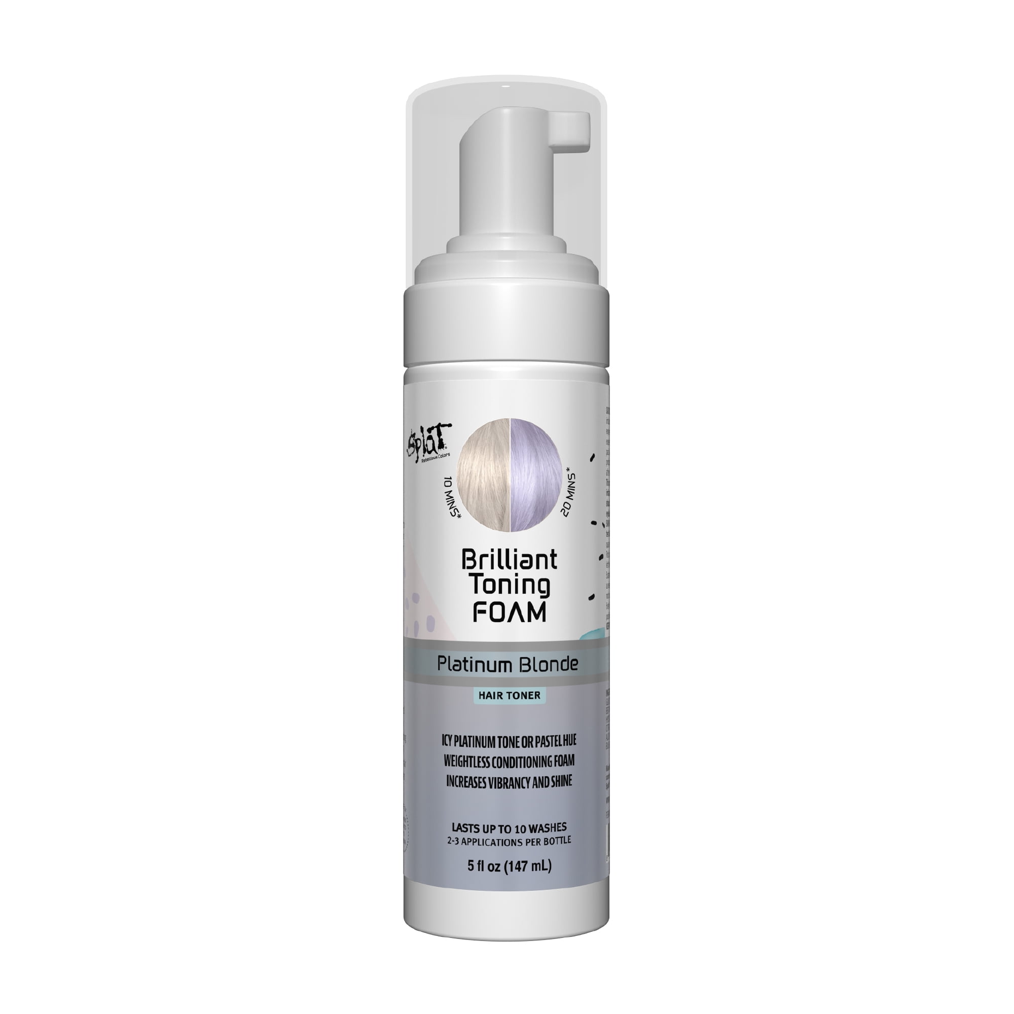 Splat Brilliant Conditioning Toning Foams - Lasts Up To Ten Washes ...