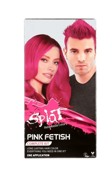 Splat Complete Kit, Pink Fetish Hair Color, Semi-Permanent Hair Dye ...