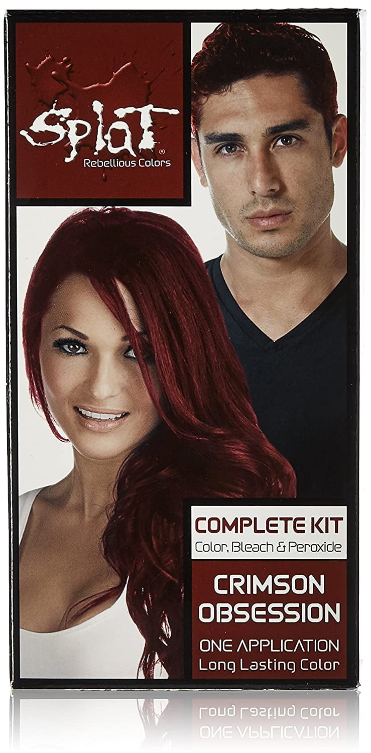 Splat Crimson Obsession Hair Dye Kit, Long-Lasting Bold Color, Includes ...