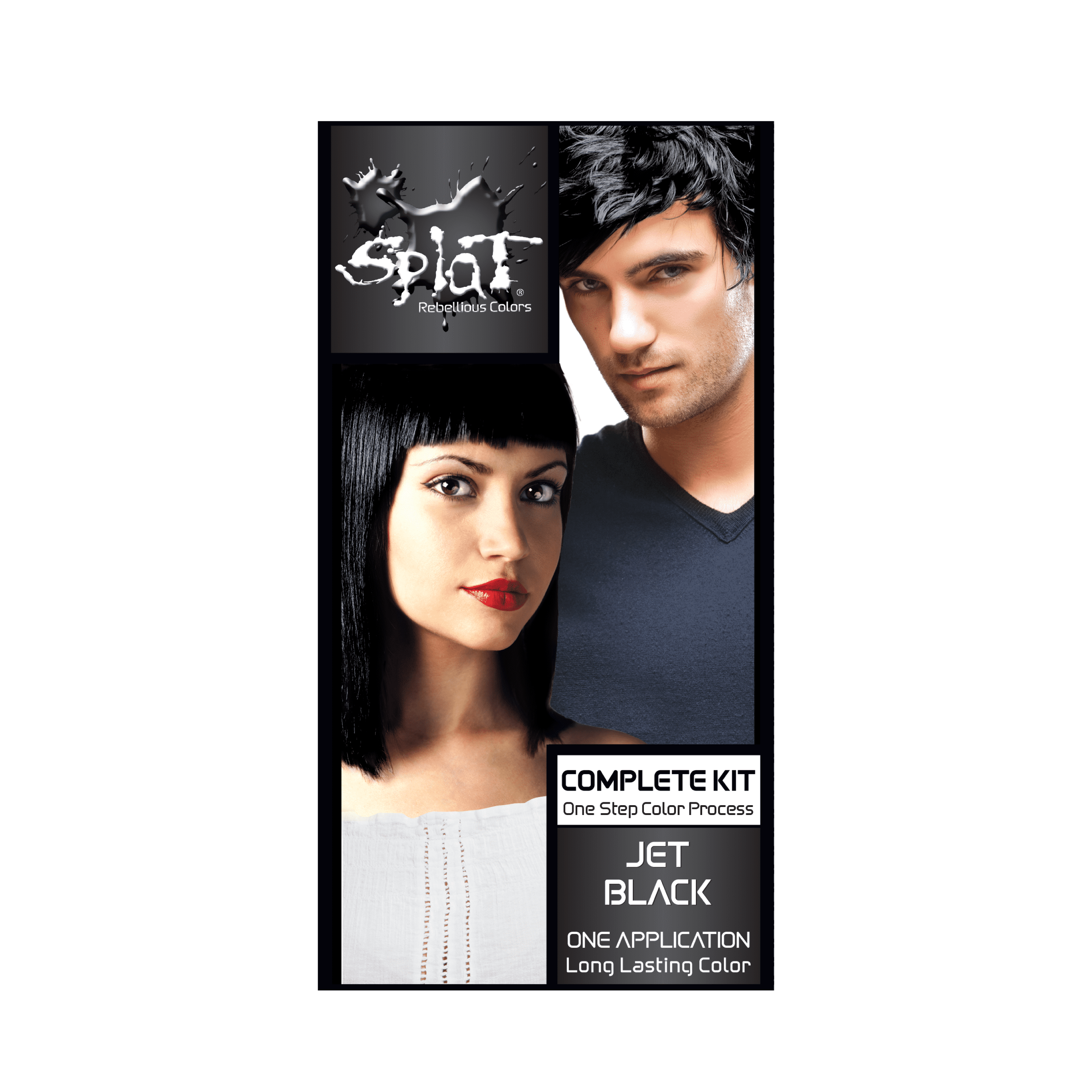 Splat Jet Hair Color Kit, Permanent Black Dye - Walmart Business Supplies