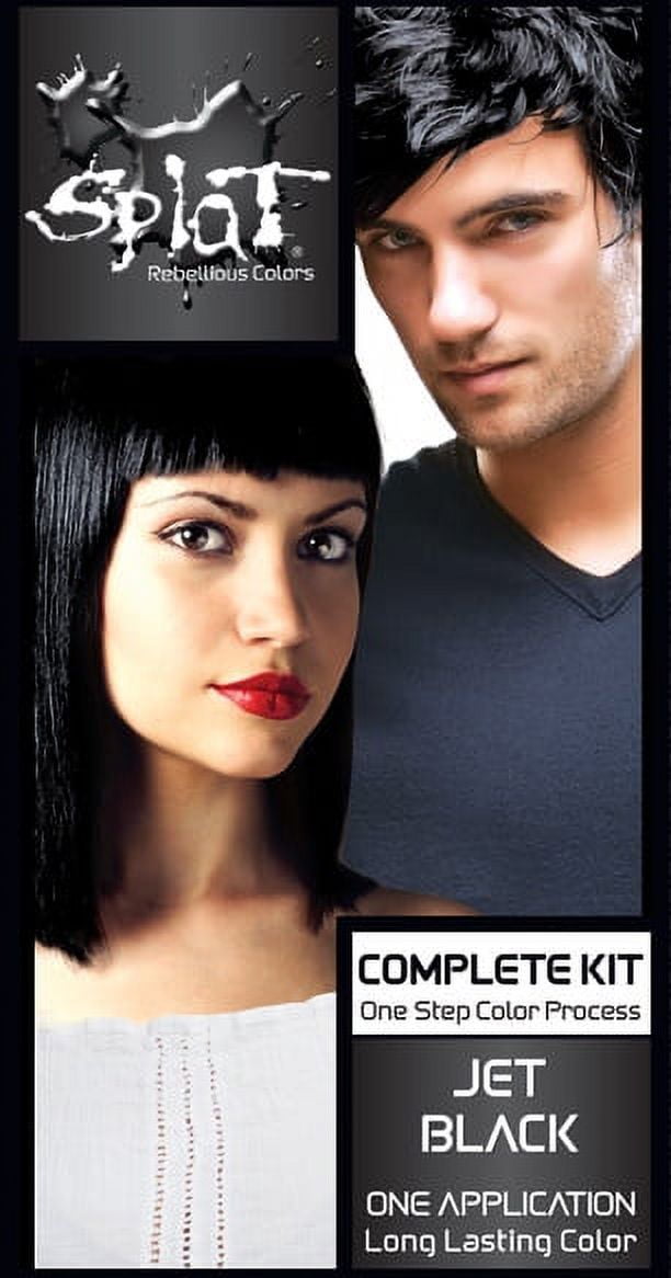 Splat Jet Hair Color Kit, Permanent Black Dye - Walmart.com