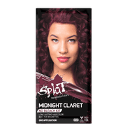 SPLAT Temporary Midnight Ruby Hair Dye, Semi-Permanent Red Hair Color ...